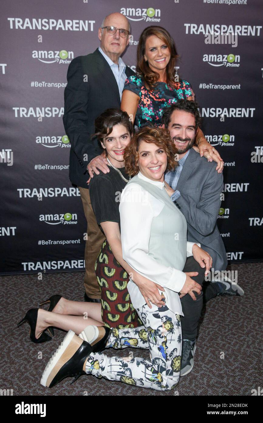 Jeffrey Tambor, from left, Amy Landecker, Gaby Hoffmann, Jay Duplass ...