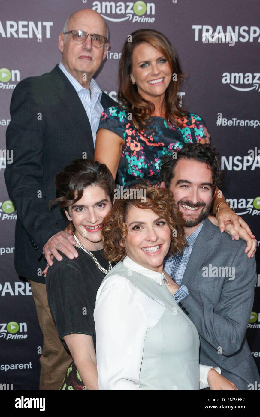 Jeffrey Tambor, from left, Amy Landecker, Gaby Hoffmann, Jay Duplass ...