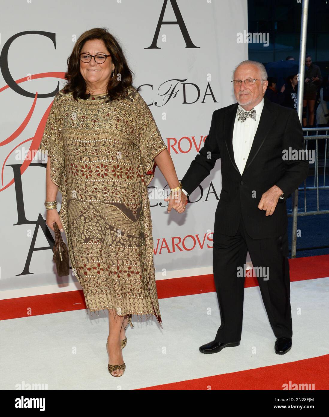 Fern Mallis and Stan Herman arrive at the 2015 CFDA Fashion Awards at ...