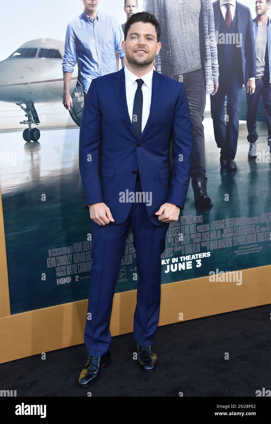 Jerry Ferrara arrives at the Los Angeles premiere of "Entourage" at the ...