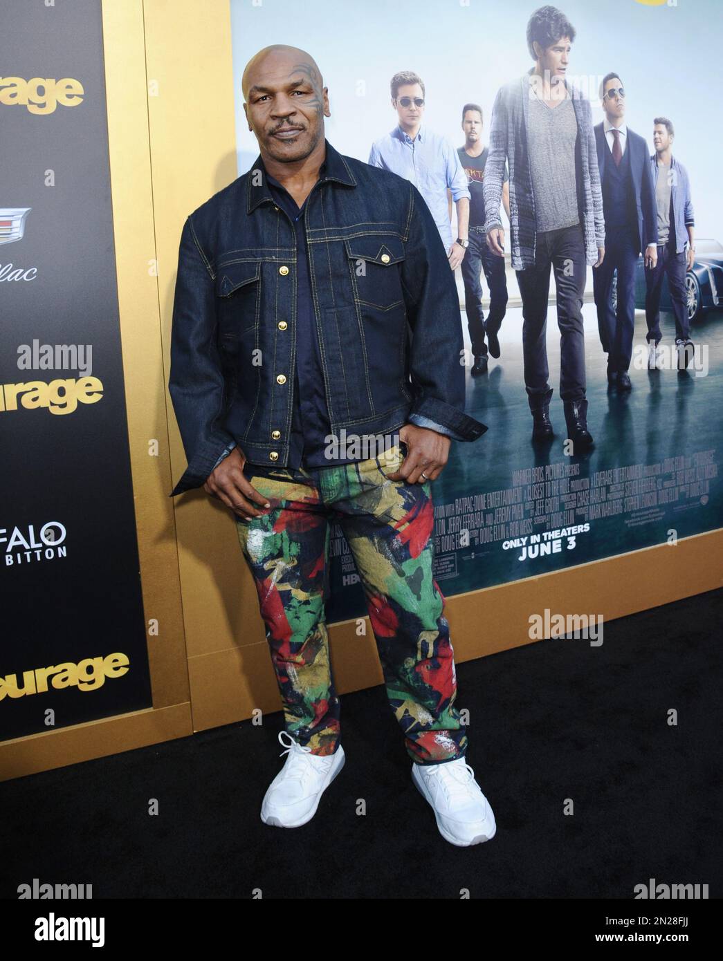 Mike Tyson arrives at the Los Angeles premiere of "Entourage" at the ...
