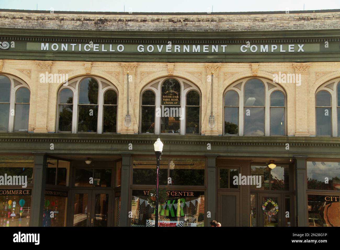 Monticello, GA, USA. The Government Complex in Monticello Square Stock ...