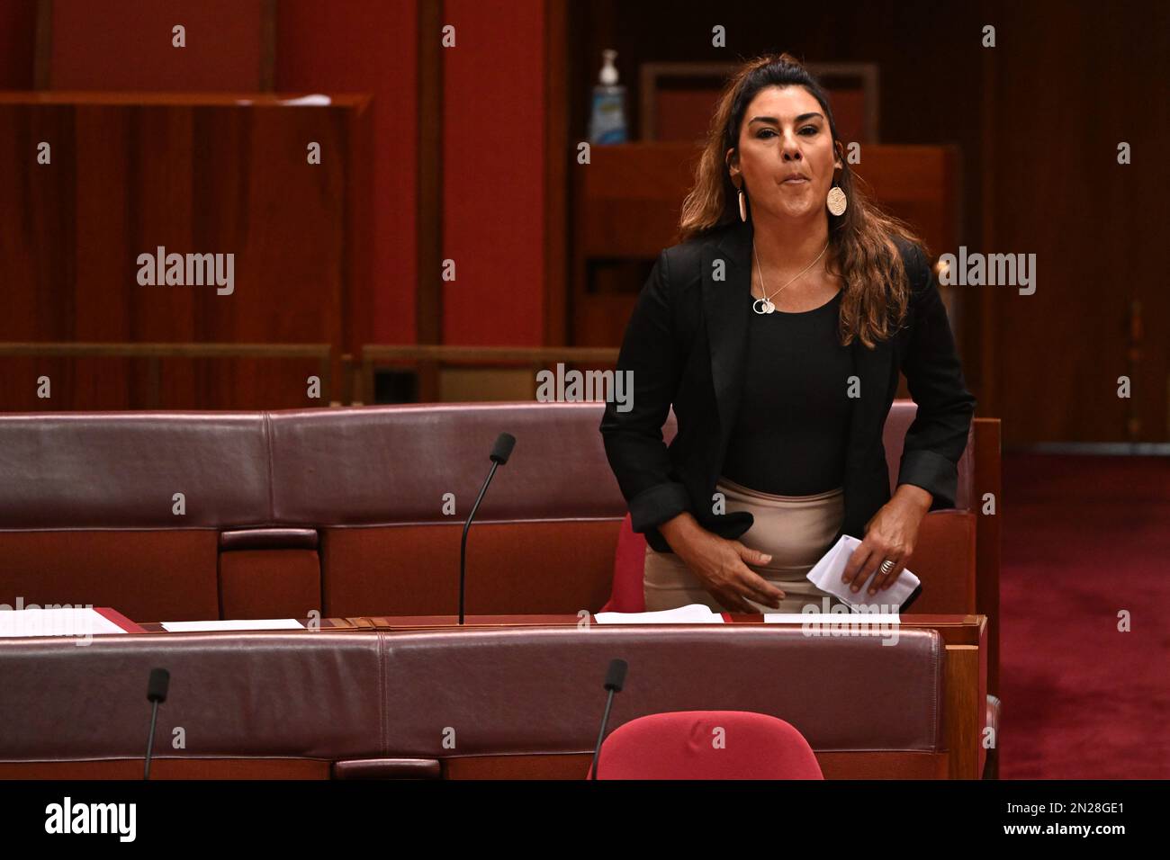 Former Greens senator, now independent senator Lidia Thorpe takes her ...