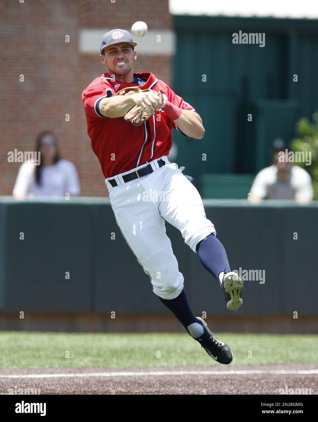Dallas Baptist University Nash Knight throws out Virginia Commonwealth ...