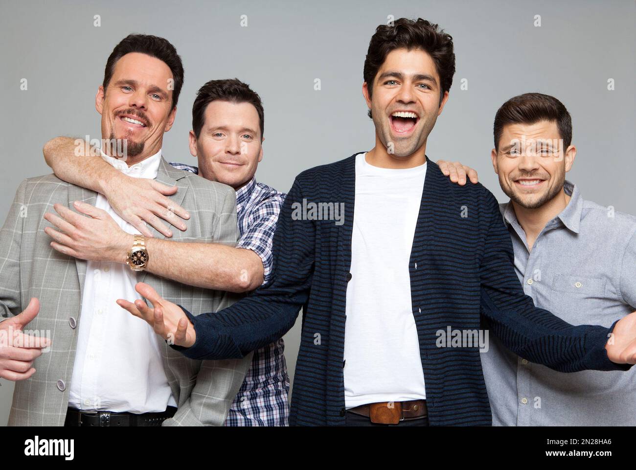 In this Friday, May 15, 2015 photo, "Entourage" cast members, from left ...
