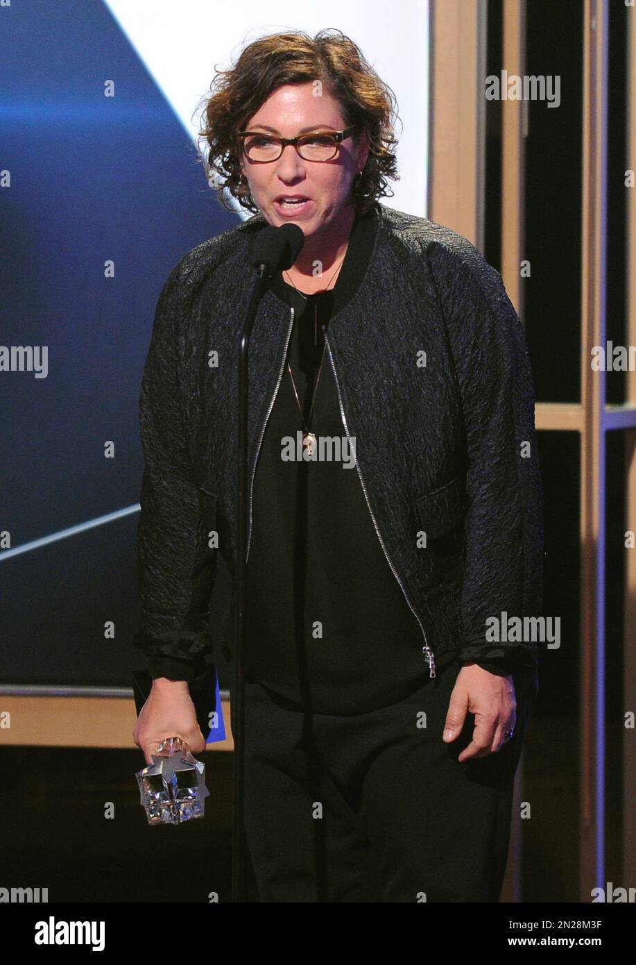 Lisa Cholodenko accepts the award for best limited series for “Olive ...