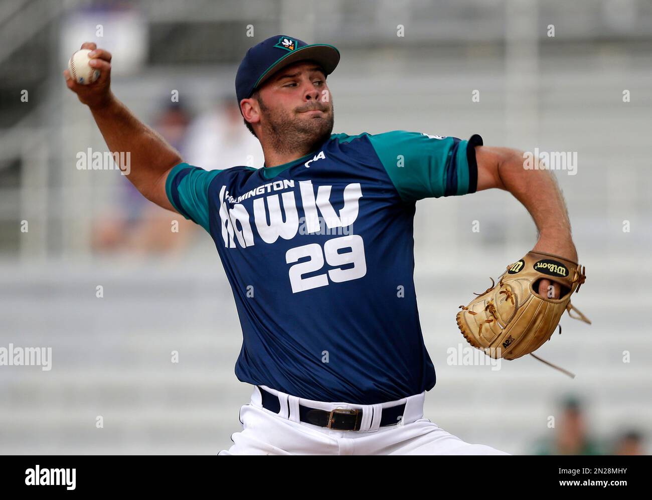 UNC Wilmington pitcher Nick Monroe (29) pitches in the first inning of ...