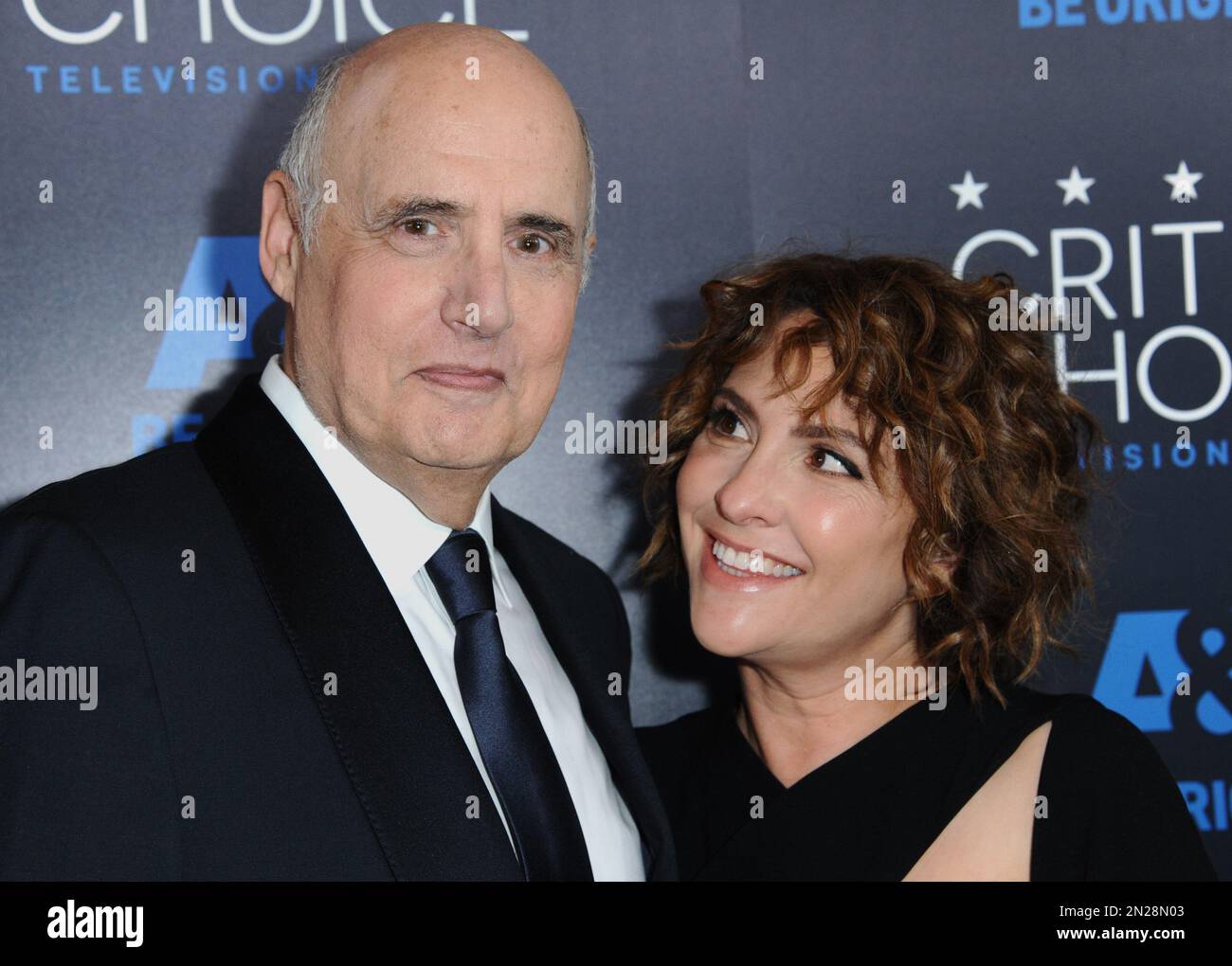 Jeffrey Tambor, left, and Jill Soloway arrive at the Critics' Choice ...