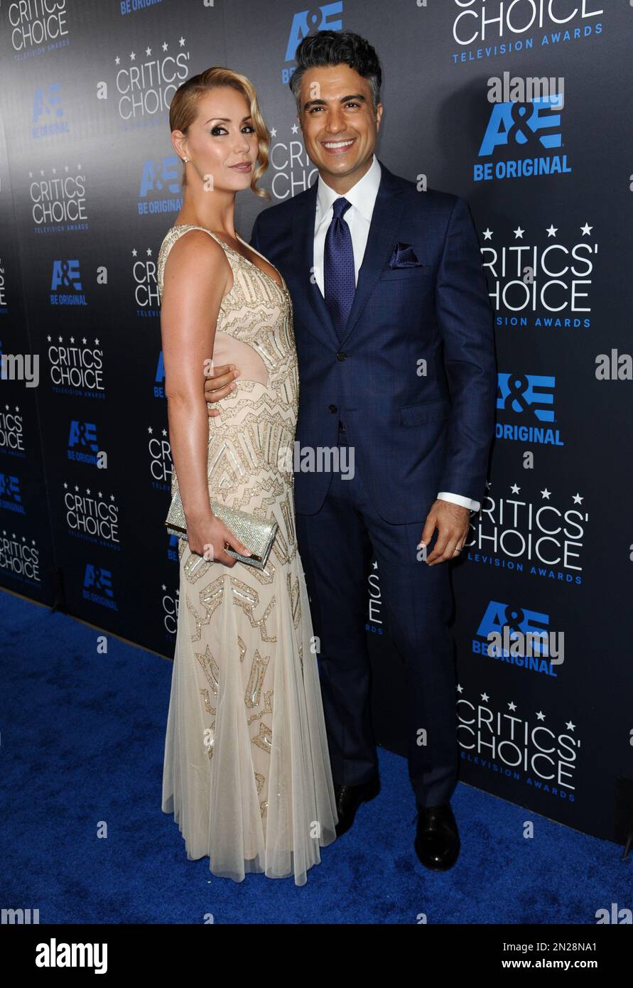 Heidi Balvanera, left, and Jaime Camil arrive at the Critics' Choice ...