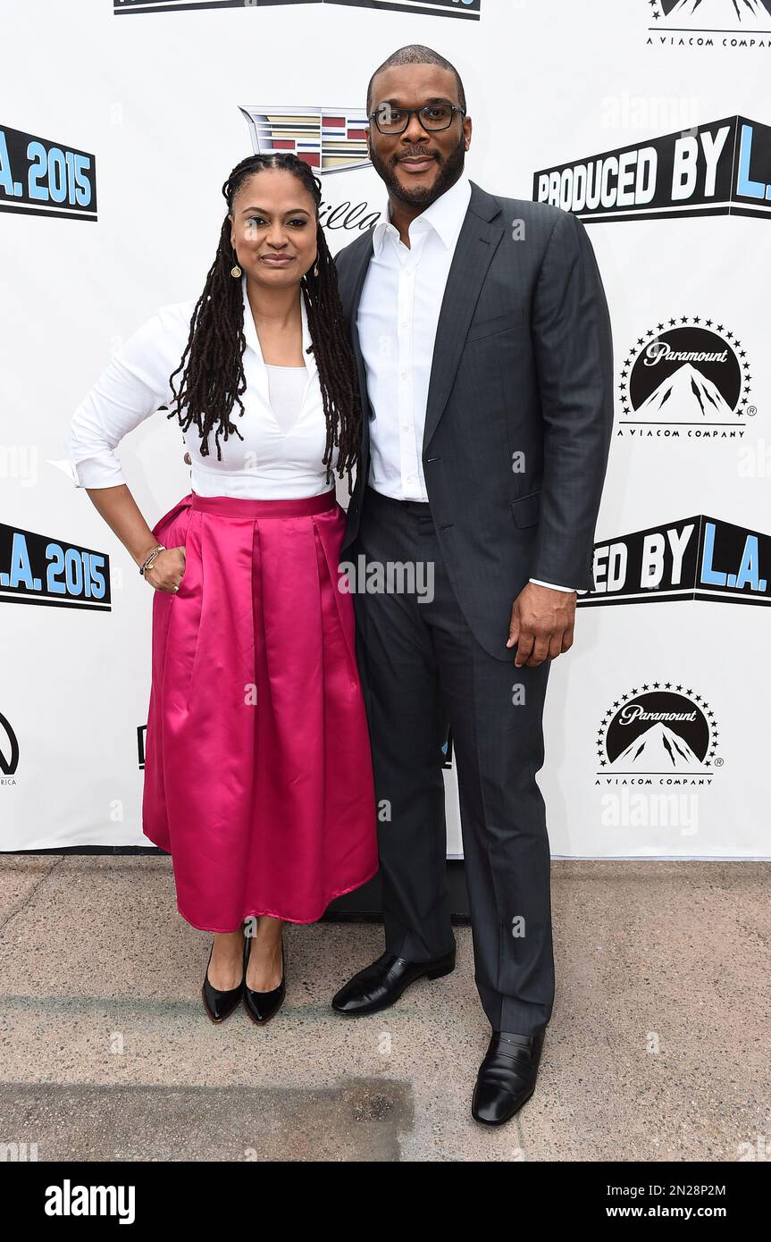 Ava DuVernay and Tyler Perry pose at the 7th Annual Produced By ...