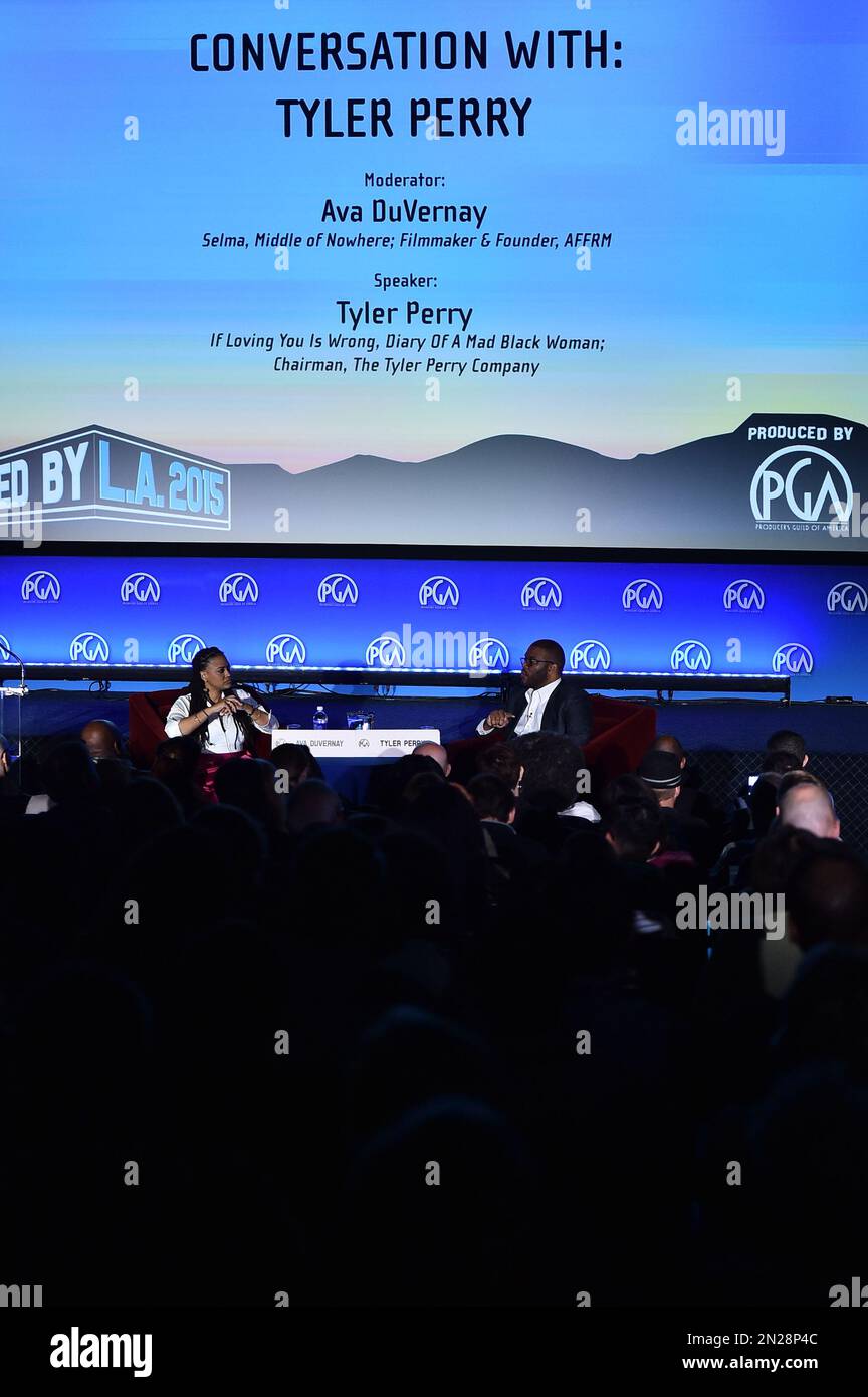 Ava DuVernay and Tyler Perry speak at the 7th Annual Produced By ...