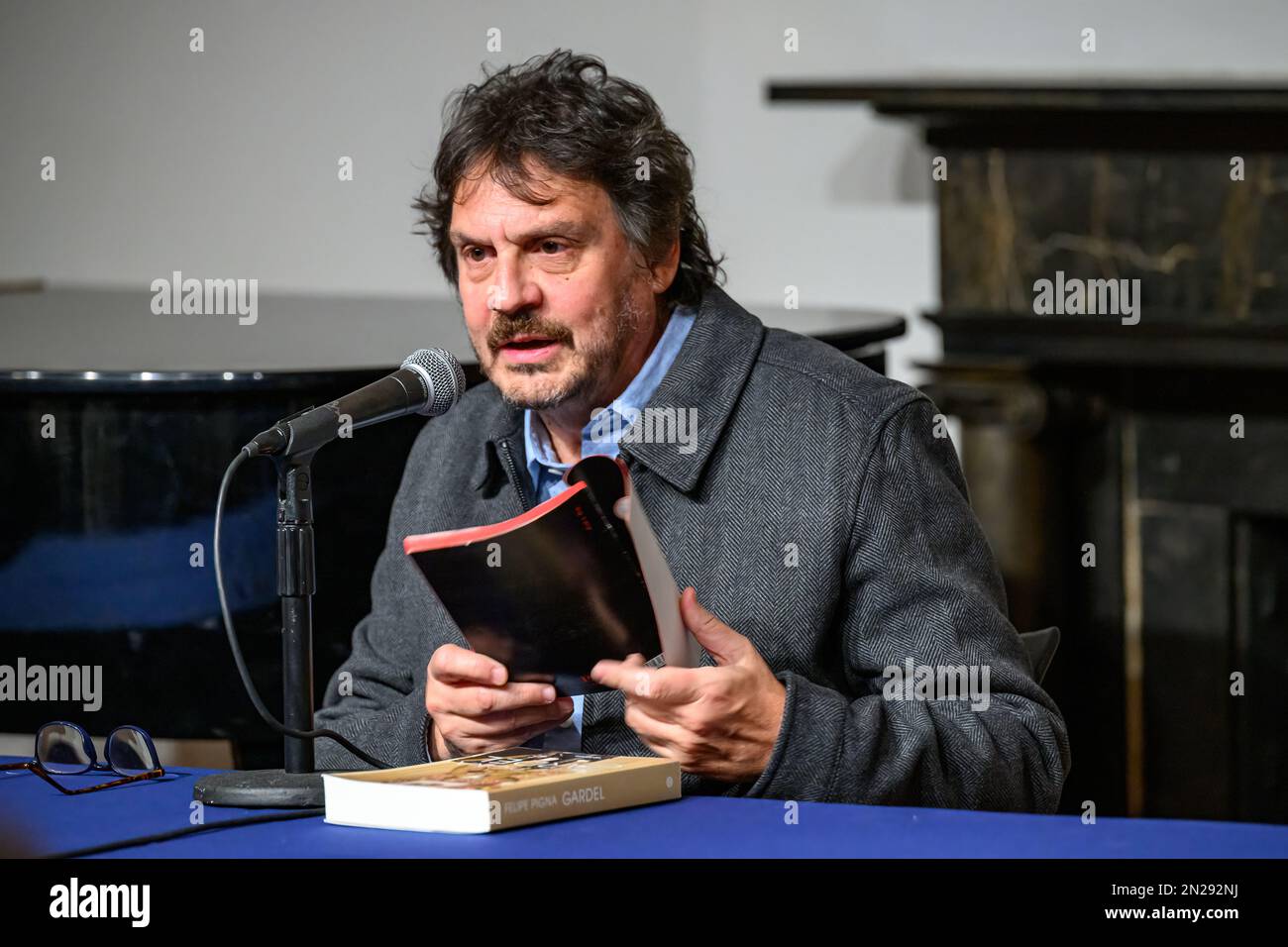 New York, USA. 6th Feb, 2023. Argentine historian and writer Felipe ...