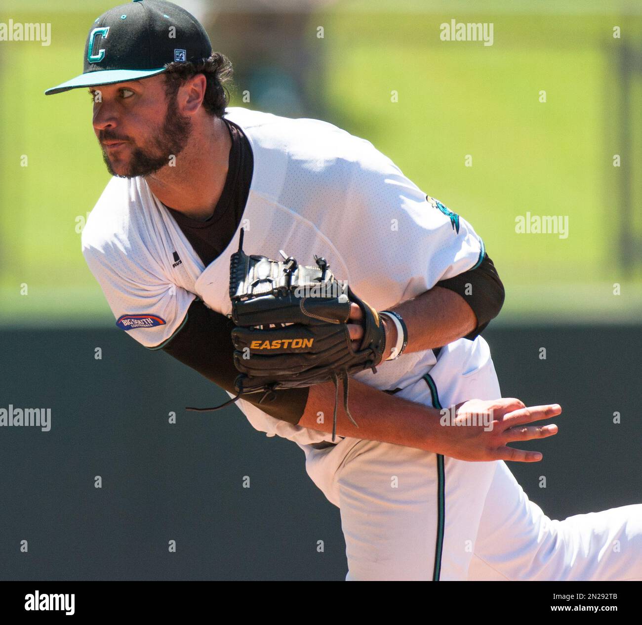 Coastal Carolina pitcher Zack Hopeck delivers in the ninth inning ...