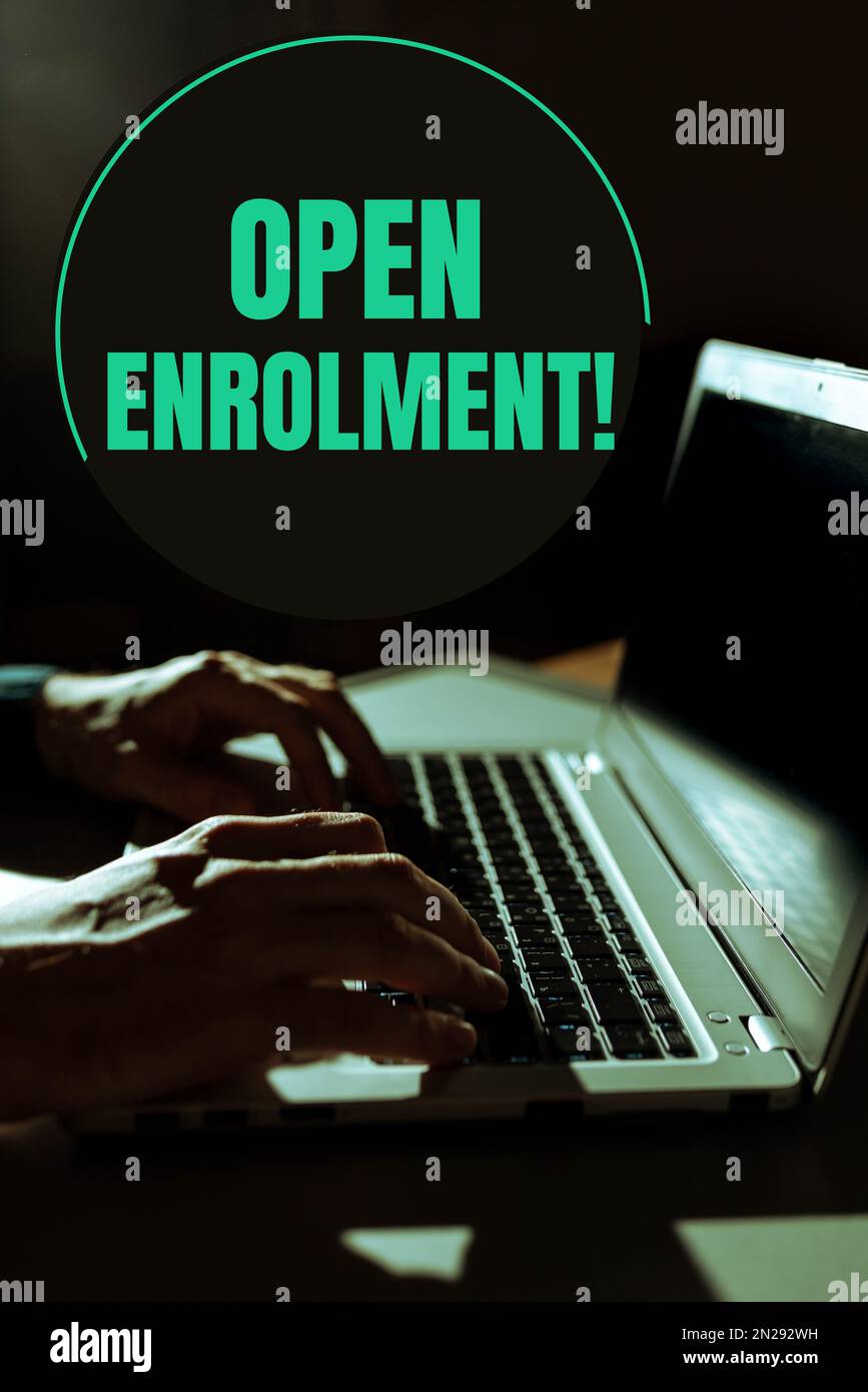 Conceptual display Open Enrolment. Business idea student public school other than one assigned ...