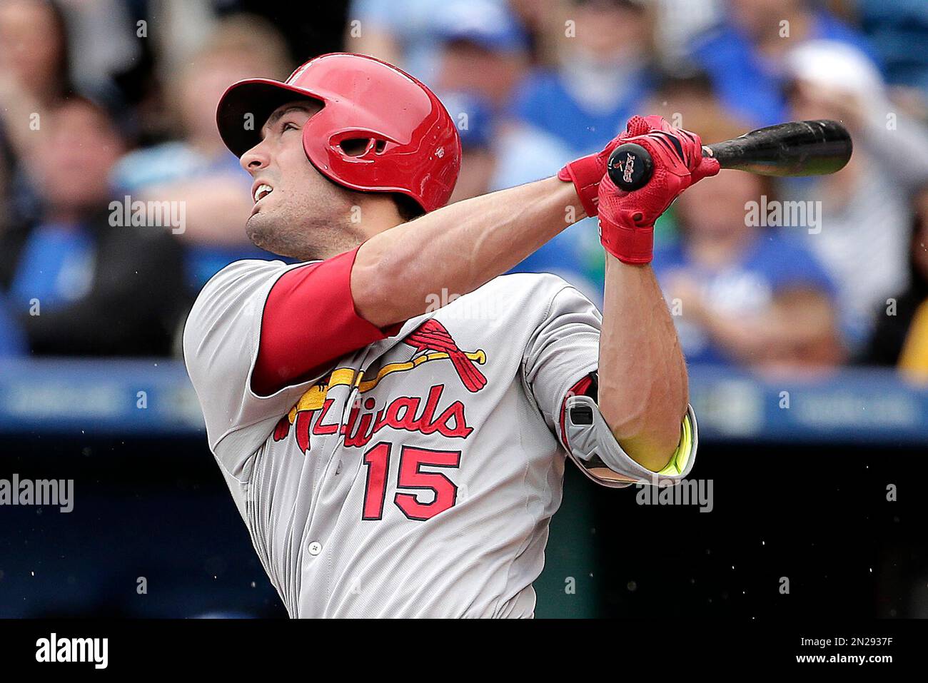 St. Louis Cardinals' Randal Grichuk bats during the first inning of a ...