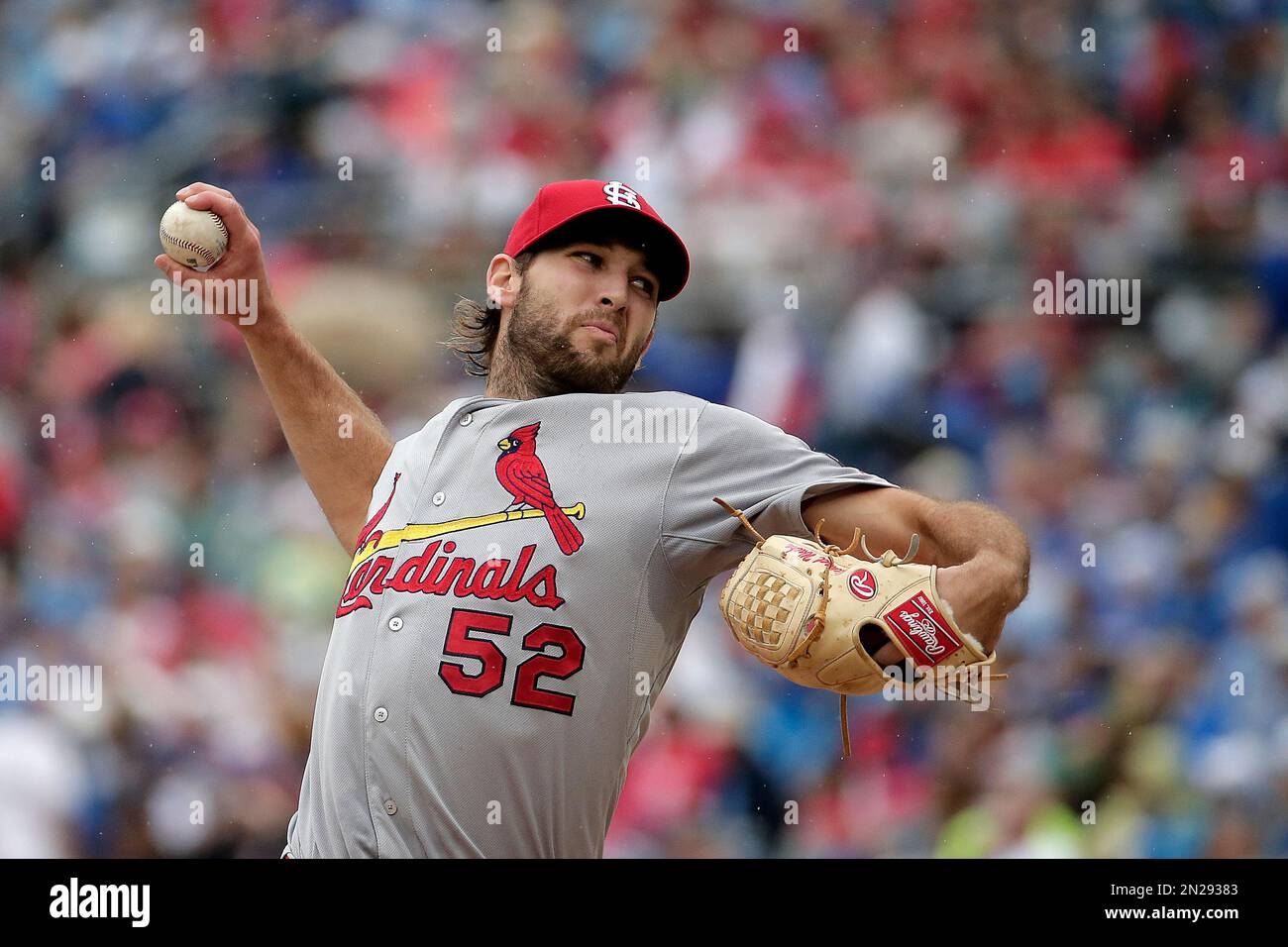 St. Louis Cardinals starting pitcher Michael Wacha throws during the ...