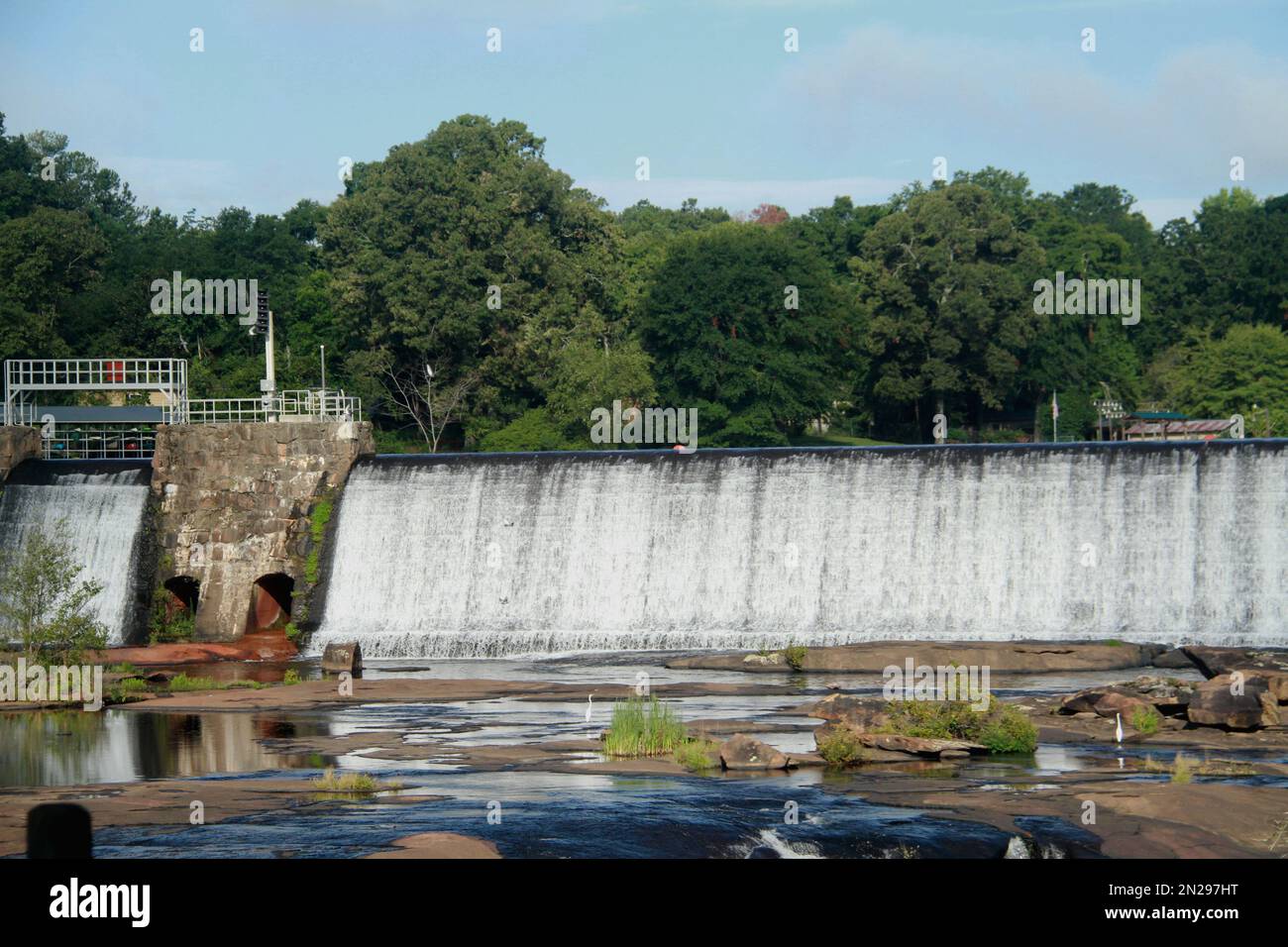 The dam at High Falls State Park, GA, USA Stock Photo - Alamy