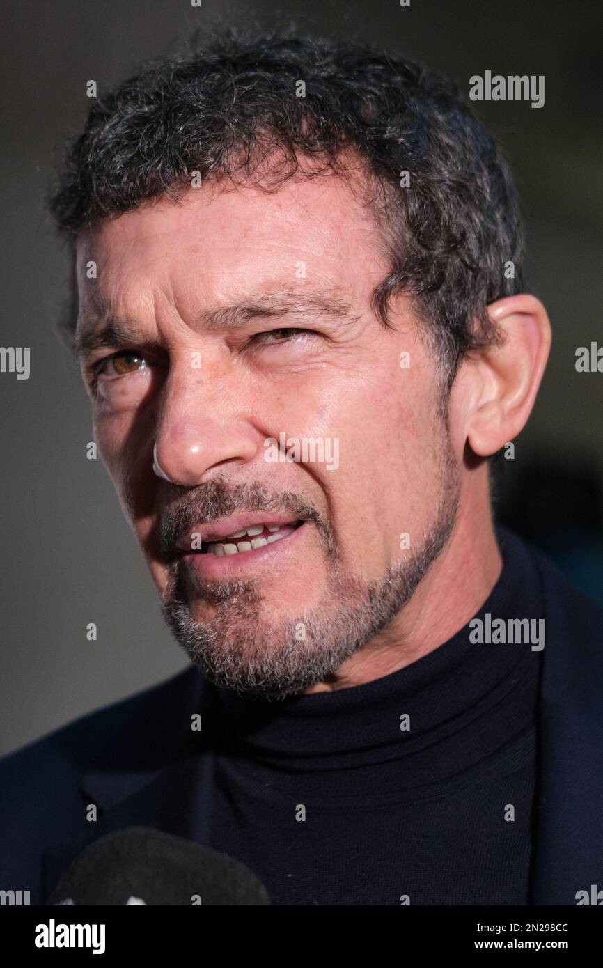 Madrid, Spain. 06th Feb, 2023. Actor Antonio Banderas attends the ...