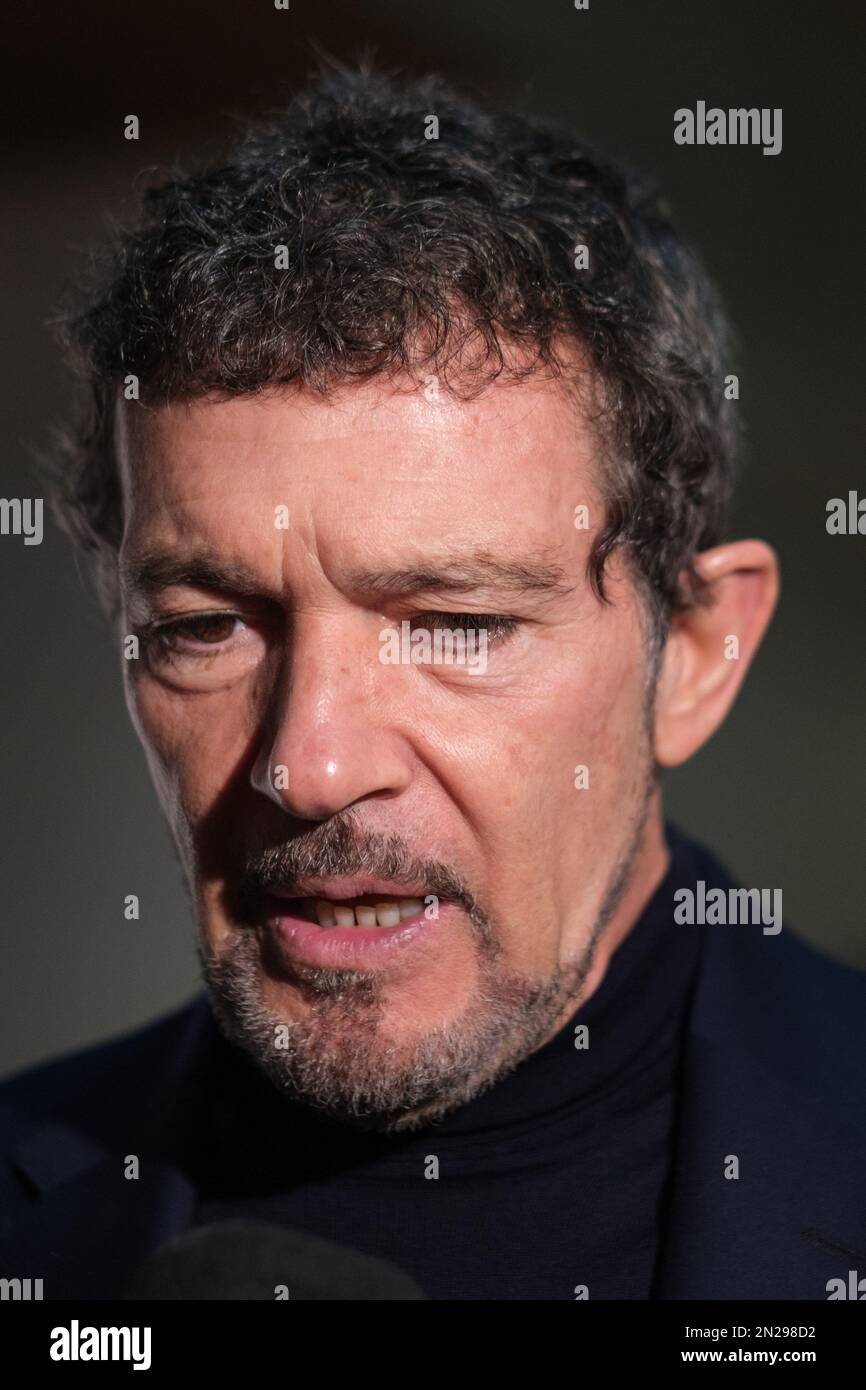 Madrid, Spain. 06th Feb, 2023. Actor Antonio Banderas attends the ...