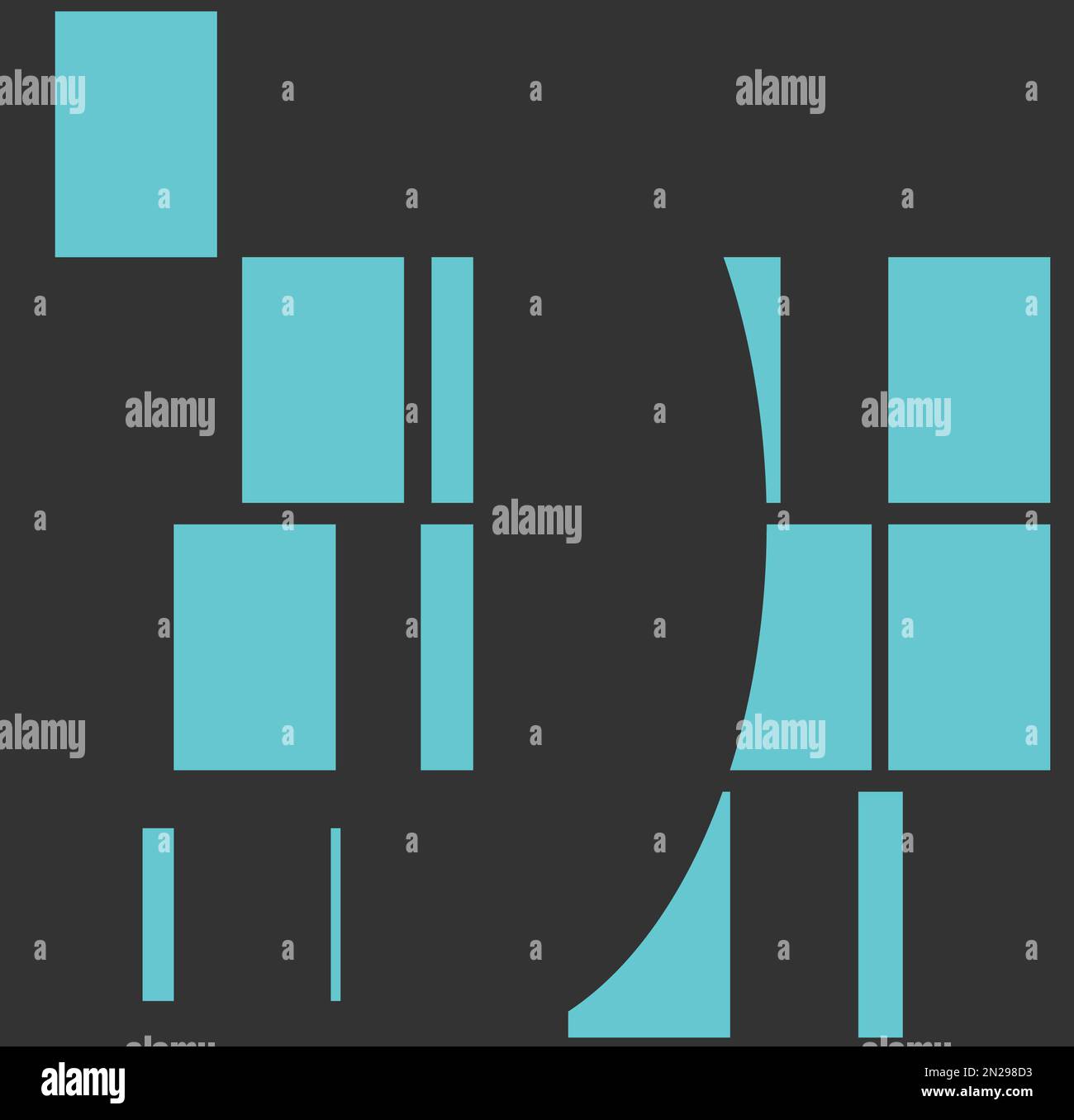 Brutalism graphic design of poster cover layout made with abstract ...