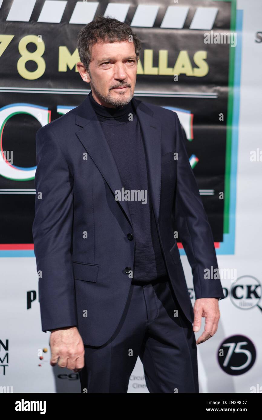 Madrid, Spain. 06th Feb, 2023. Actor Antonio Banderas attends the ...