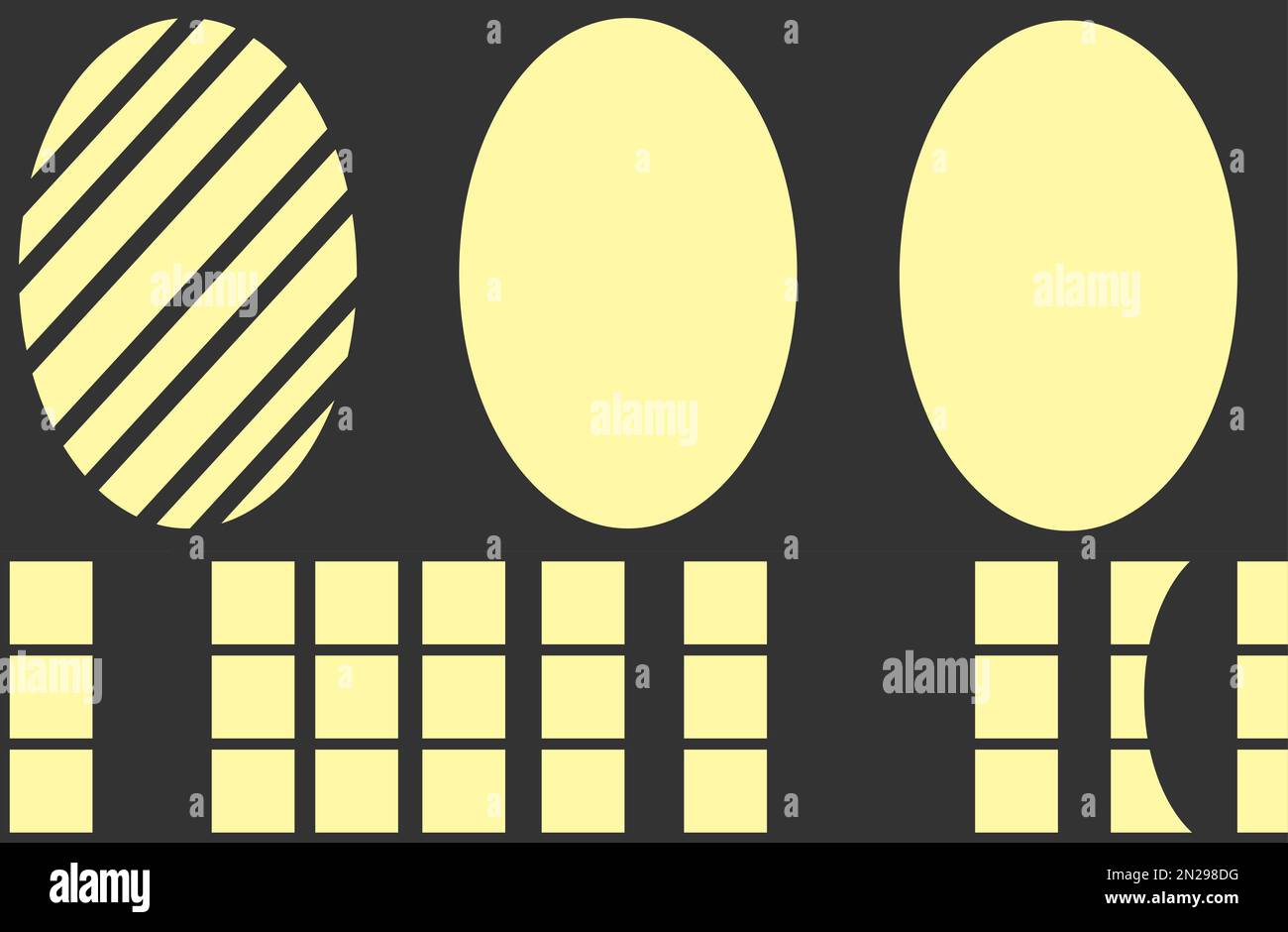 Brutalism graphic design of poster cover layout made with abstract ...