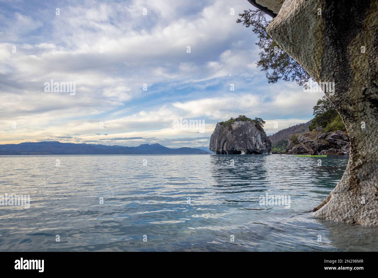 Kayak tour around the famous marble caves Catedral de Marmol, Capilla ...