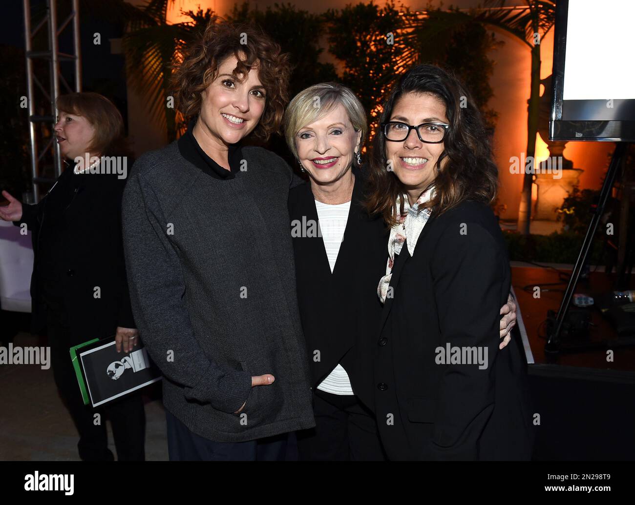 Jill Soloway, from left, Florence Henderson and Faith Soloway attend ...