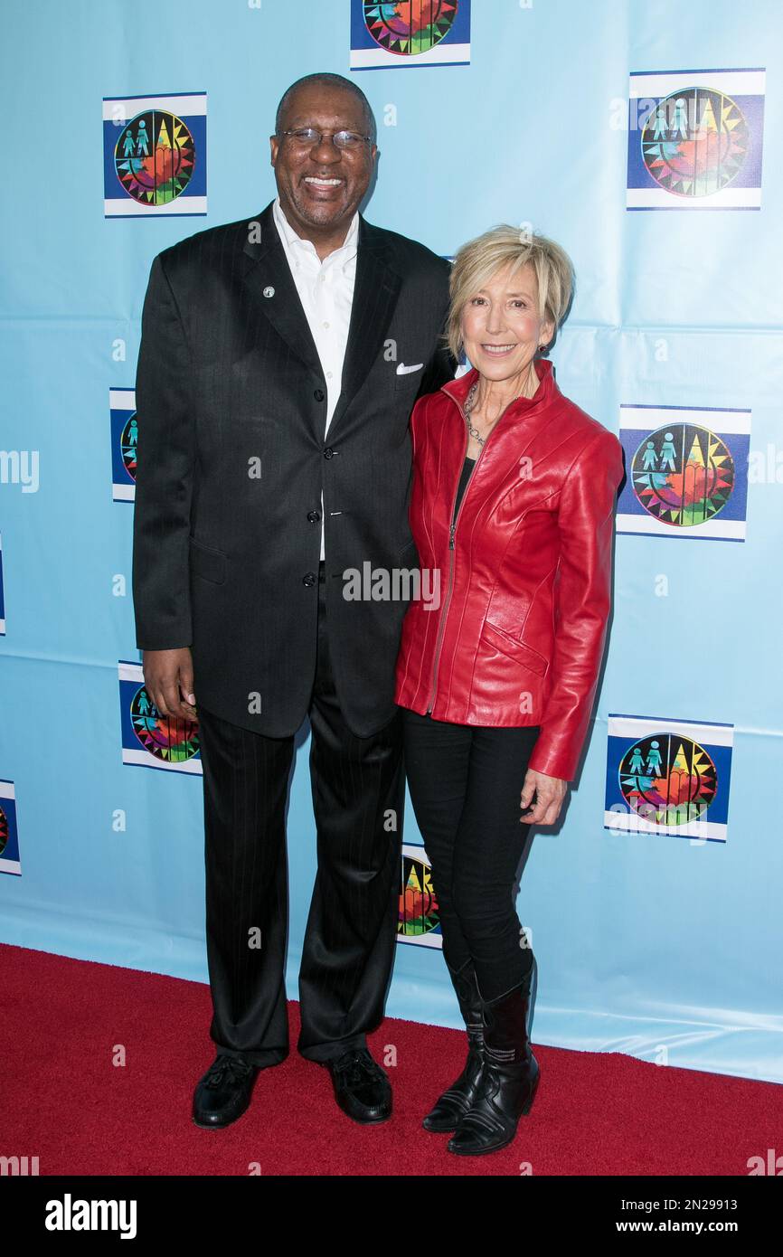 Rory Pullens, left, and Lin Shaye arrive at the Let's Celebrate ...