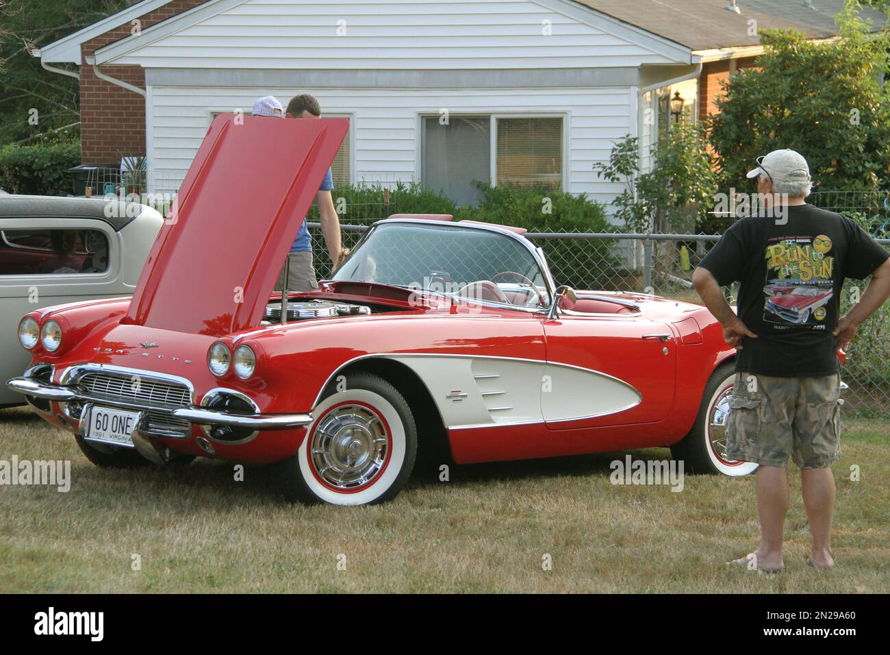 Retro/ vintage/ old/ antique car. 1961 Chevrolet Corvette Stock Photo ...