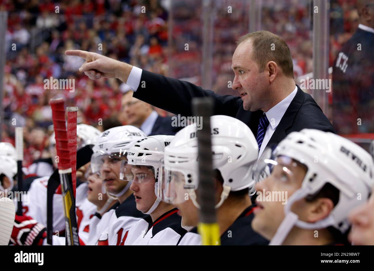 FILE - In this Dec. 21, 2013, file photo, then-New Jersey Devils head ...