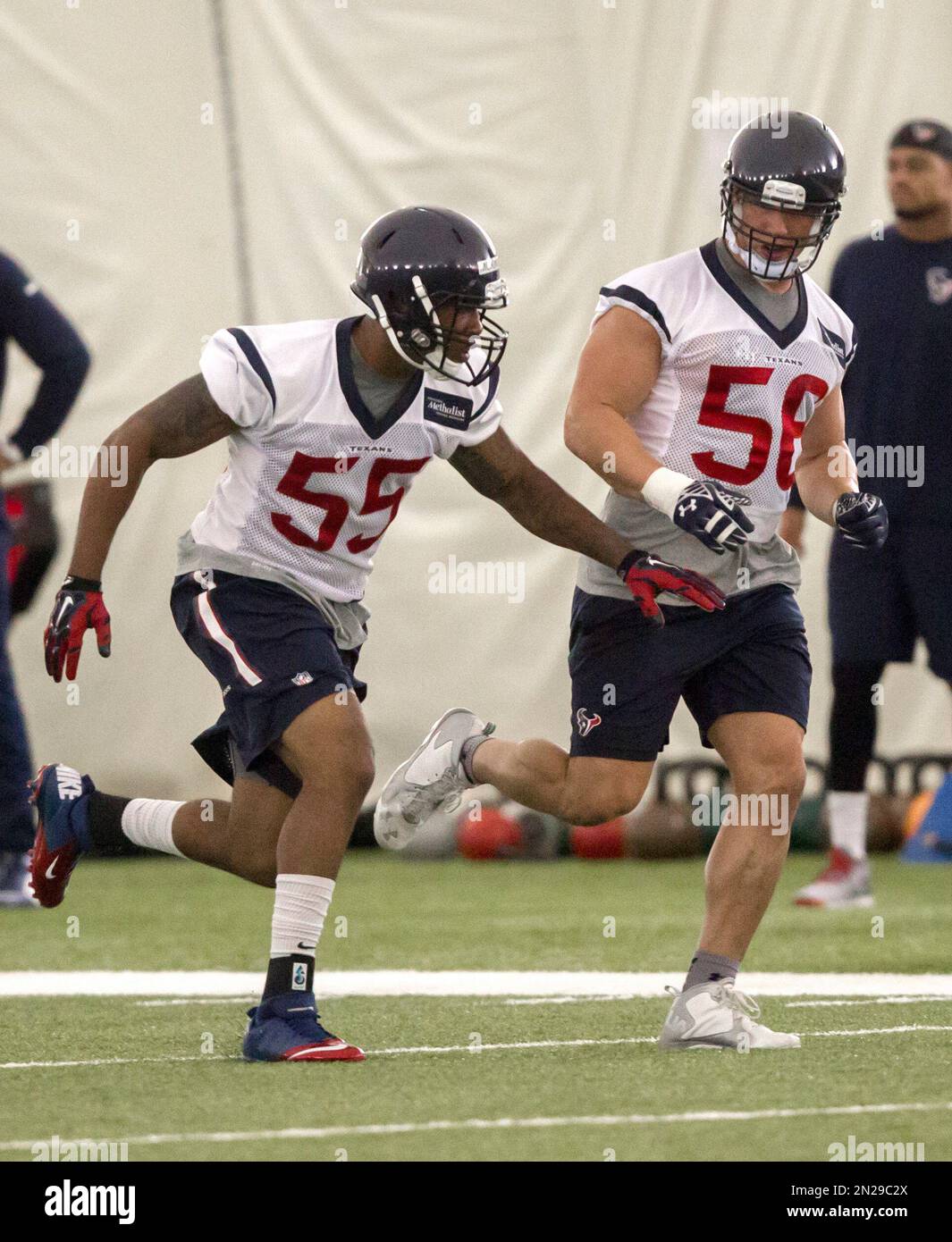 Houston Texans linebacker Benardrick McKinney (55) and linebacker Brian ... Houston Texans linebacker Benardrick McKinney (55) and linebacker Brian ...