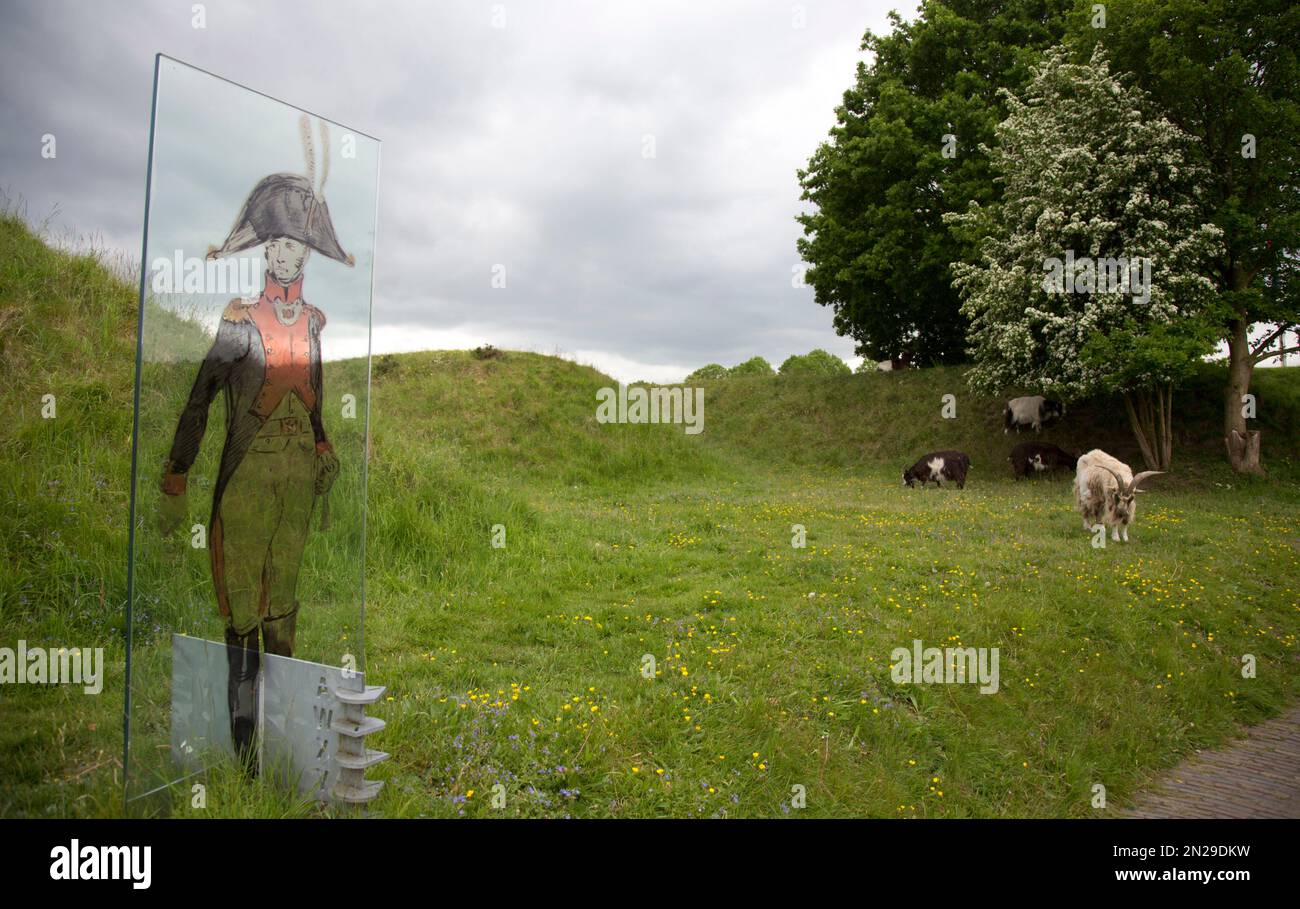 In this photo taken on Monday, May 25, 2015, goats graze on a hill in ...