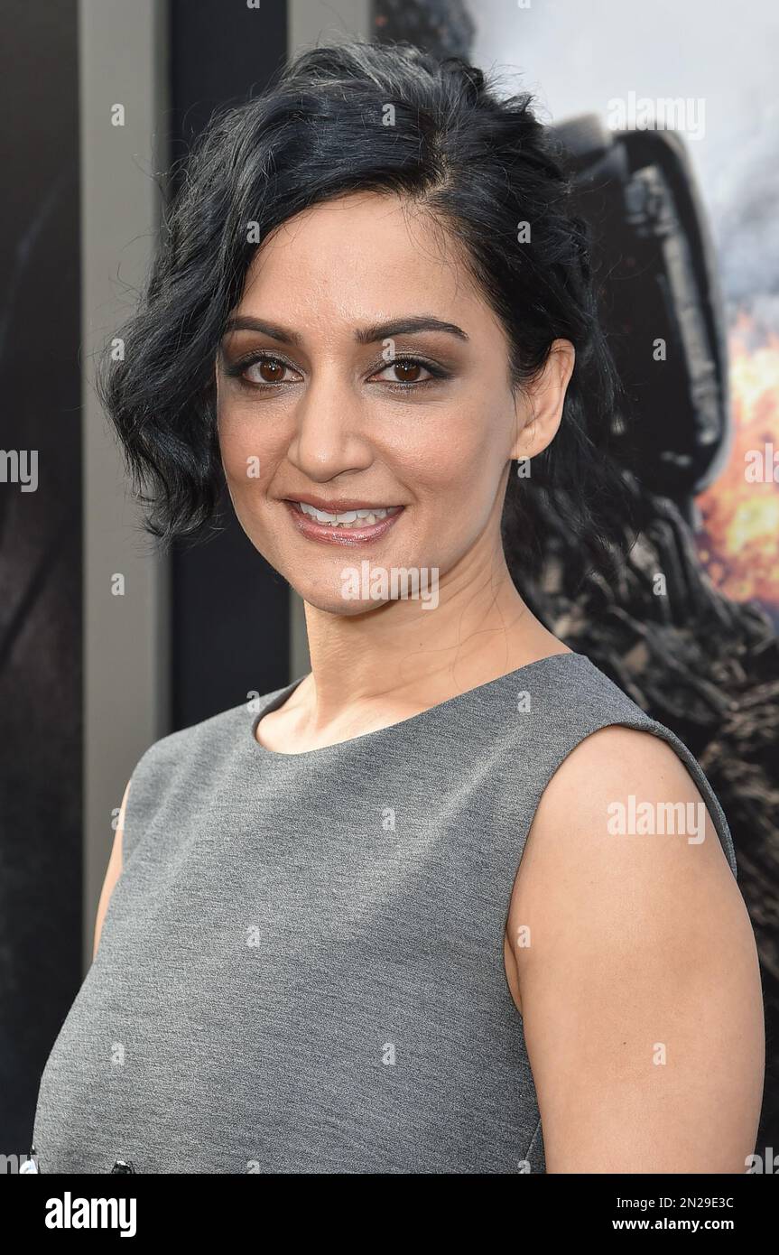 Archie Panjabi arrives at the World Premiere Of "San Andreas" held at ...