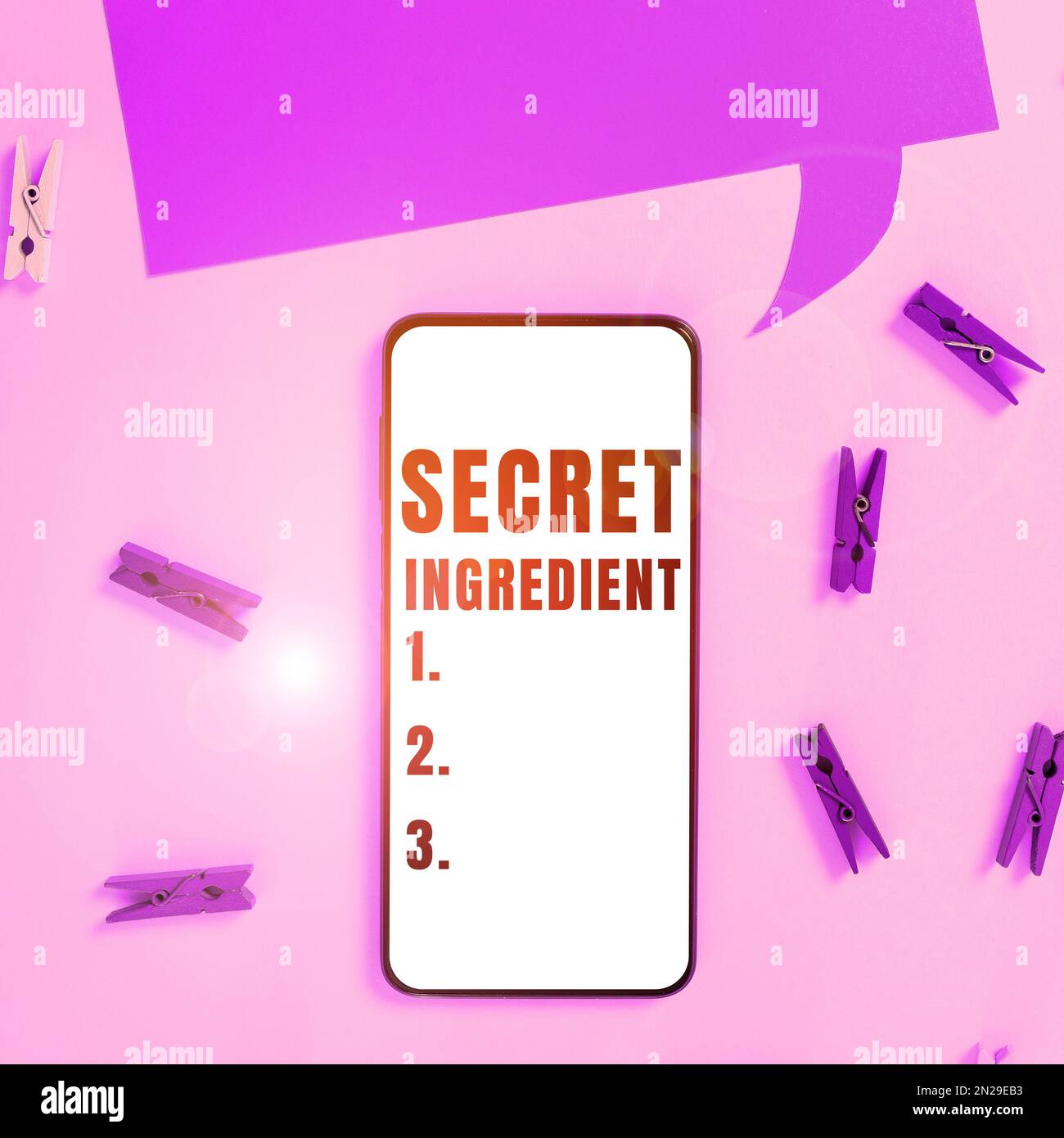 Writing displaying text Secret Ingredient. Business showcase special ...