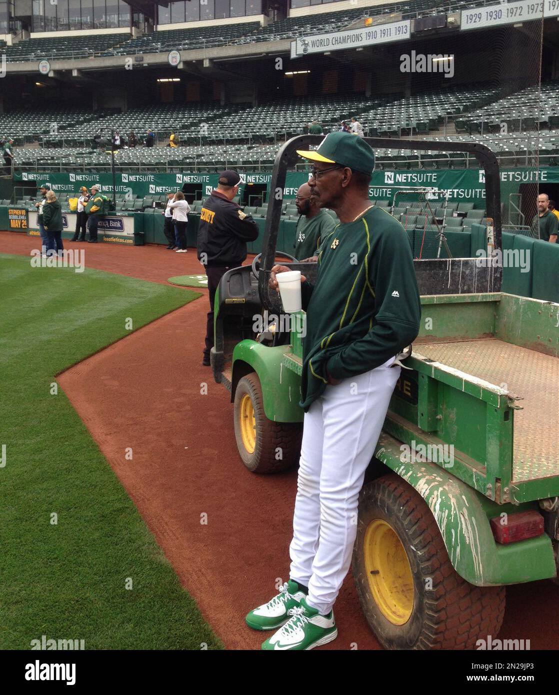 New Oakland Athletics coach Ron Washington is shown before a baseball ...