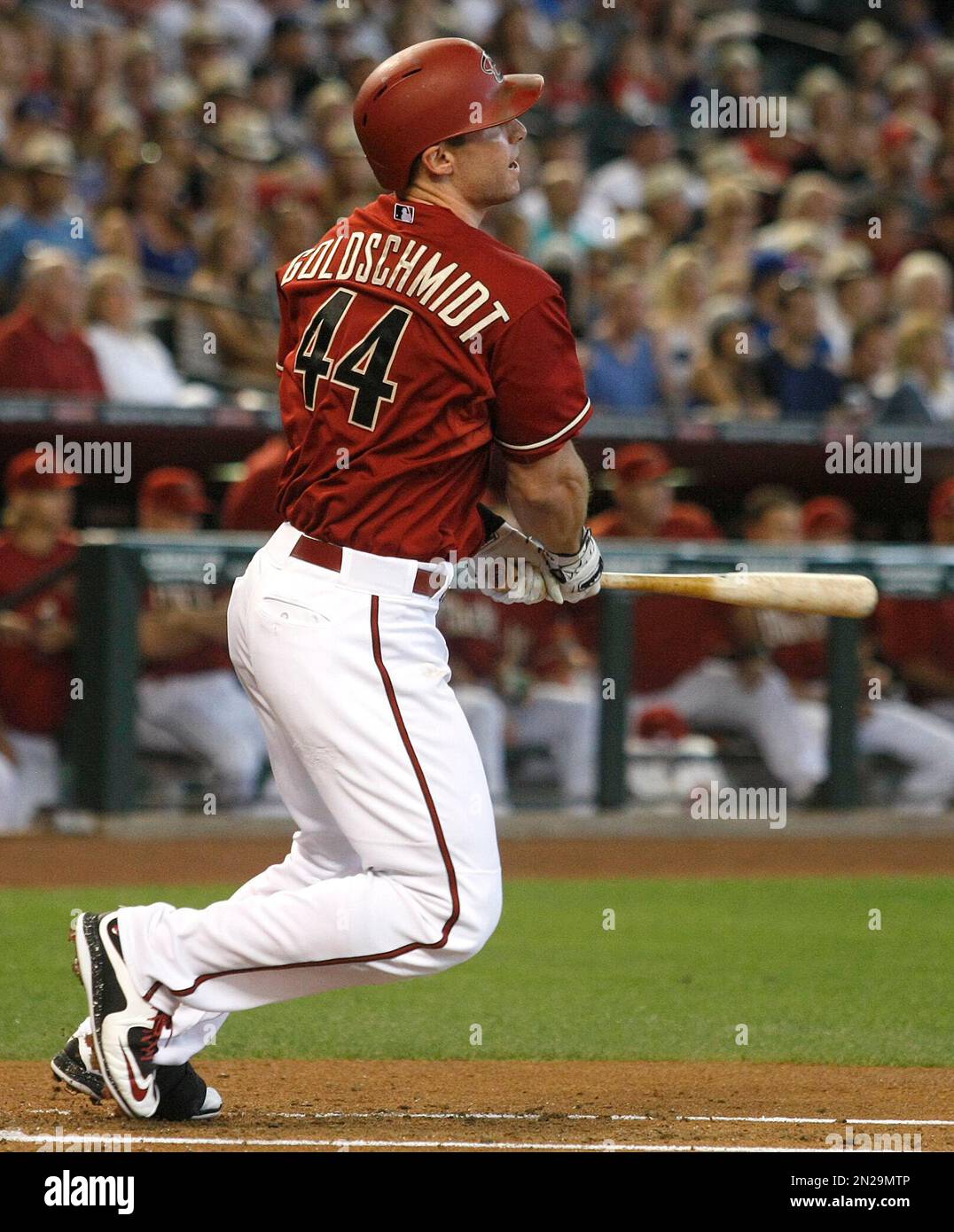 Arizona Diamondbacks first baseman Paul Goldschmidt hits in the first ...