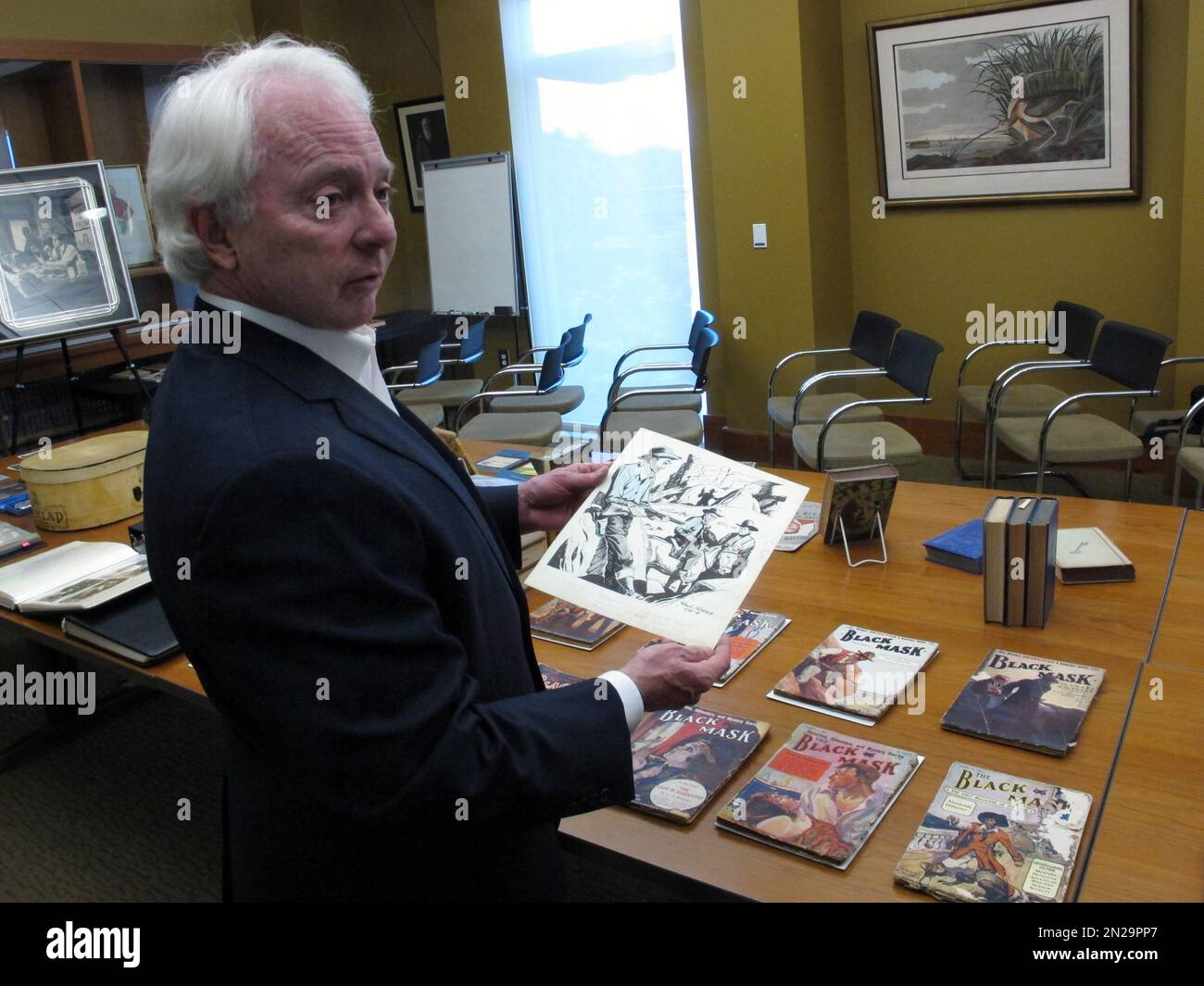 In this May 18, 2015 photo, Dashiell Hammett biographer Richard Layman ...