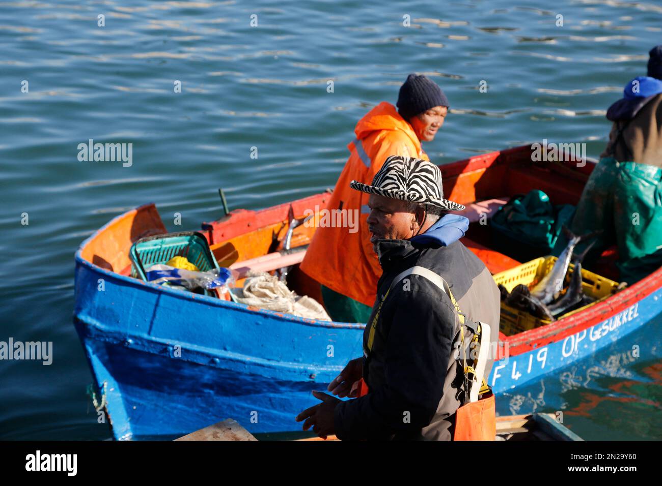 In this photo taken on Saturday, May 16, 2015, small boat captain John ...