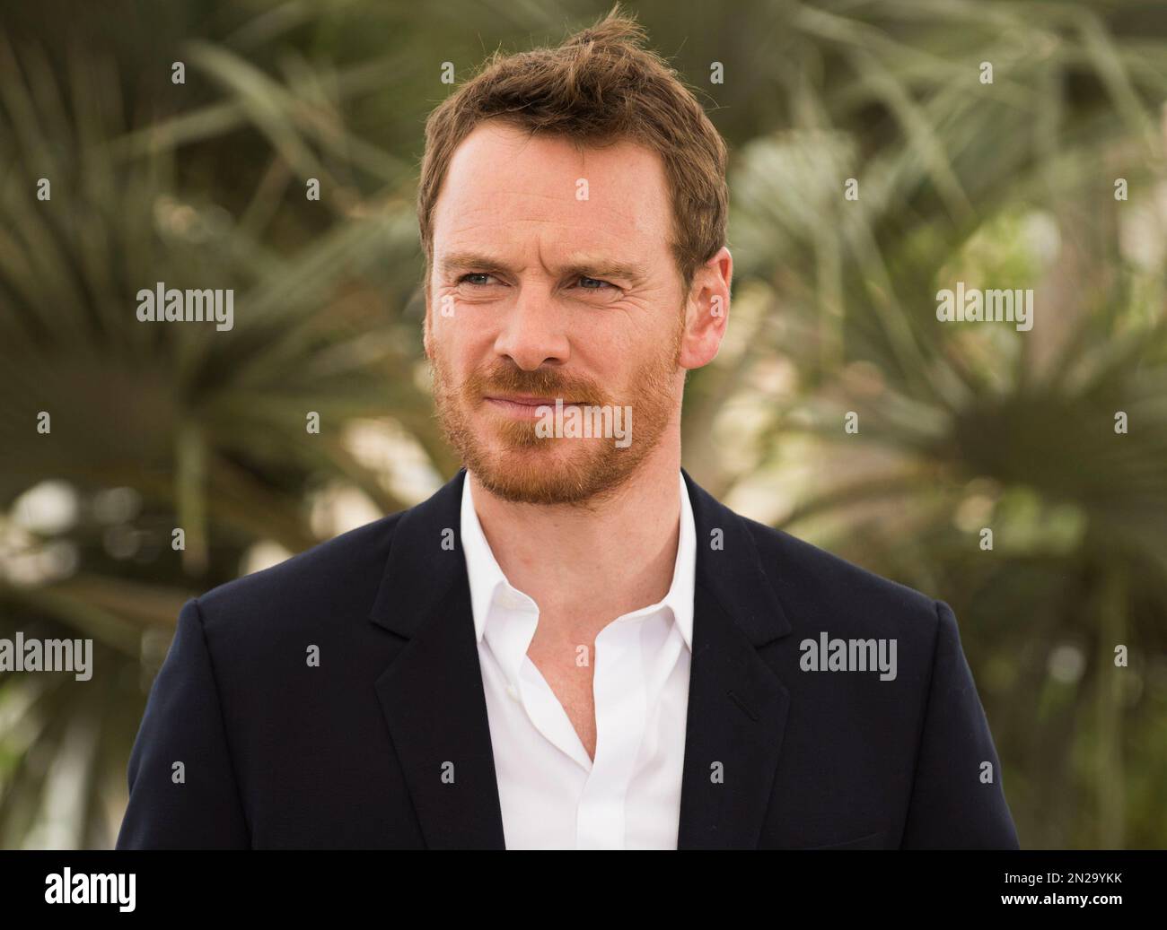 Actor Michael Fassbender poses for photographers during a photo call ...