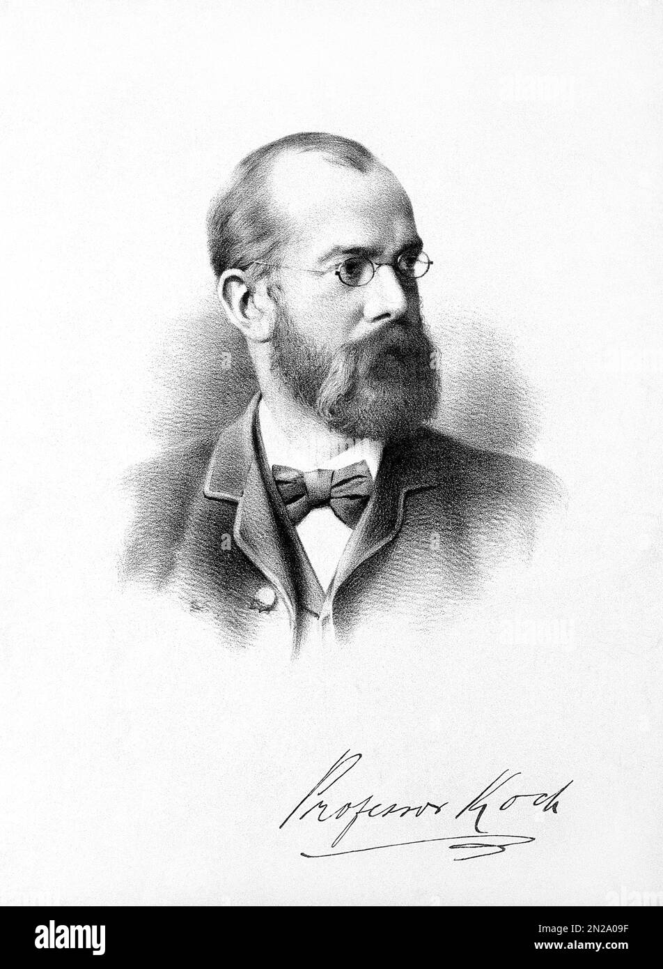 1891 , GERMANY : The german Doctor ROBERT KOCH ( 1843 - 1910 ). He ...
