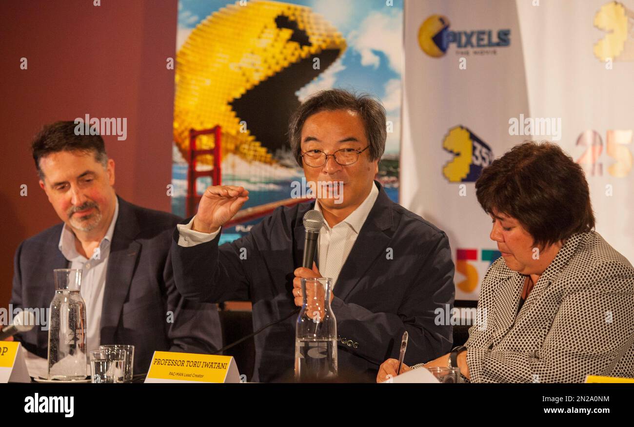 David Bishop of NAMCO USA INC.and Professor Toru Iwatani, PAC-MAN lead ...