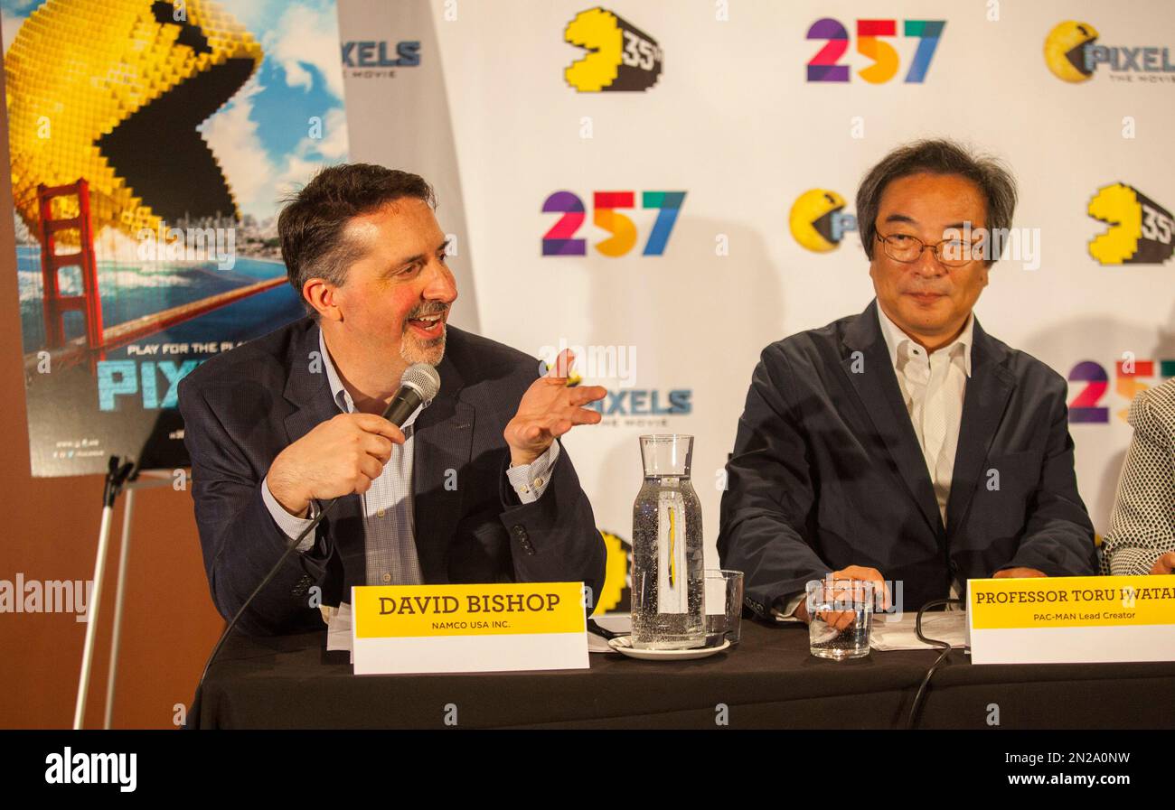 David Bishop of NAMCO USA INC.and Professor Toru Iwatani, PAC-MAN lead ...
