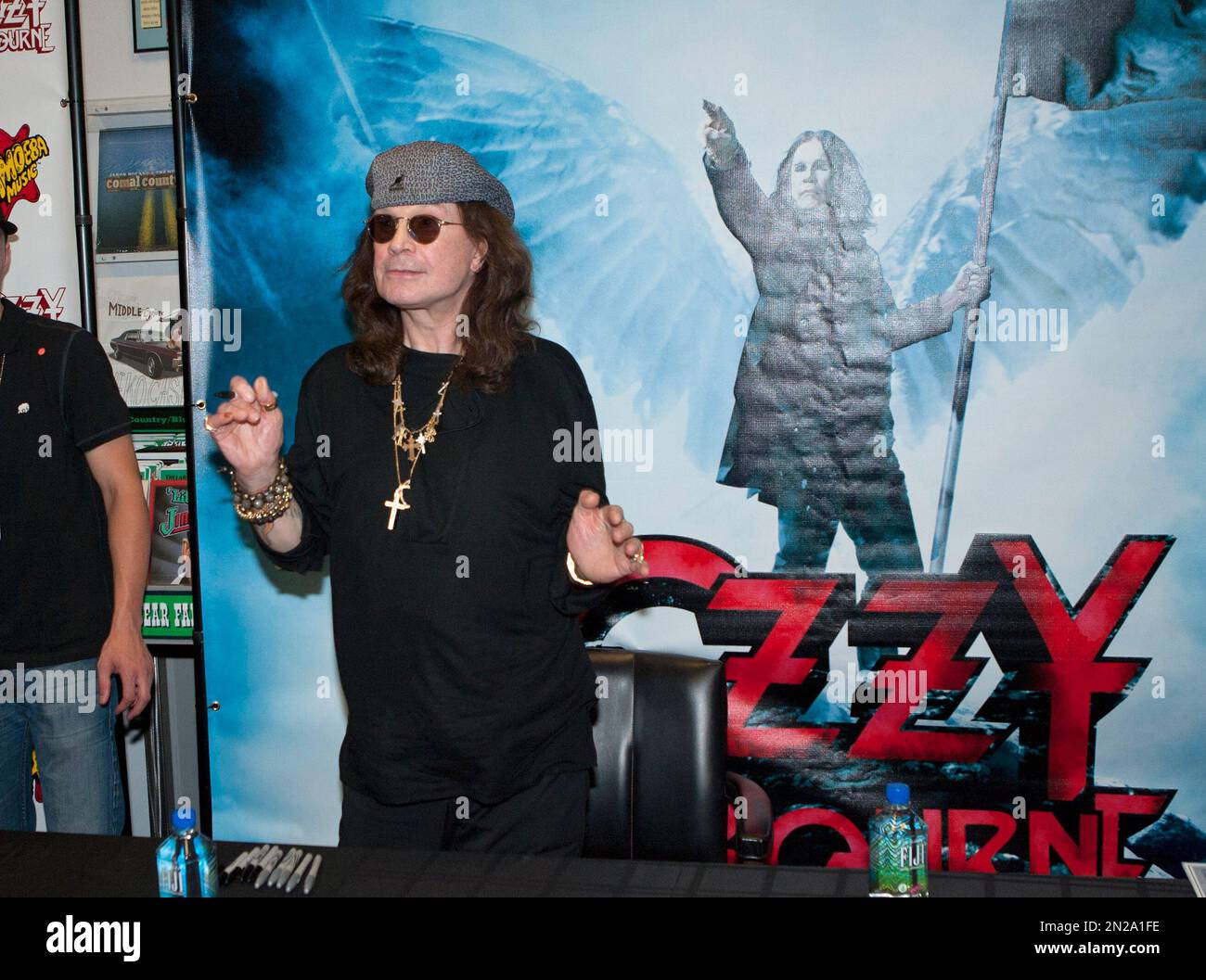 Ozzy Osbourne signs copies of his new CD "Scream" at Amoeba Records on ...