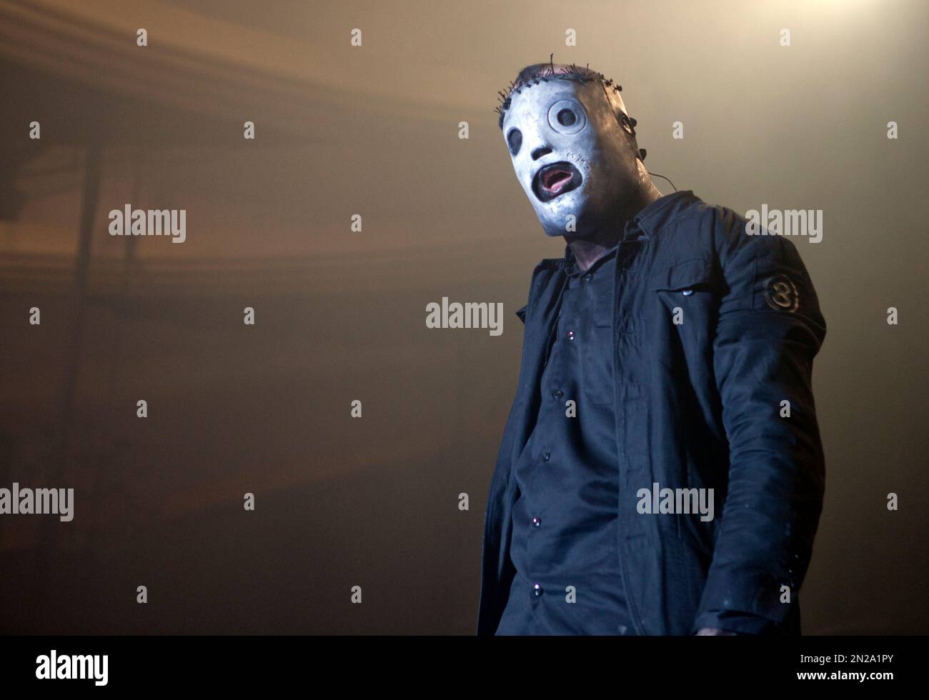 Vocalist Corey Taylor "#8" of Slipknot performs on stage at the ...