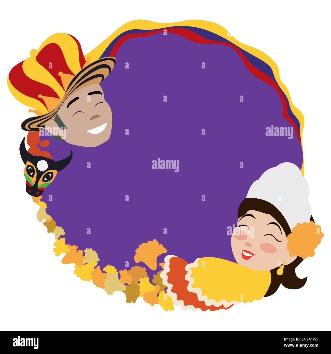 Decorated with petals Stock Vector Images - Alamy