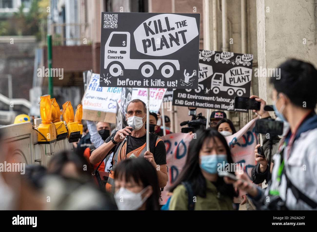 James Ockenden, a local journalist and environmental activist, leads a ...