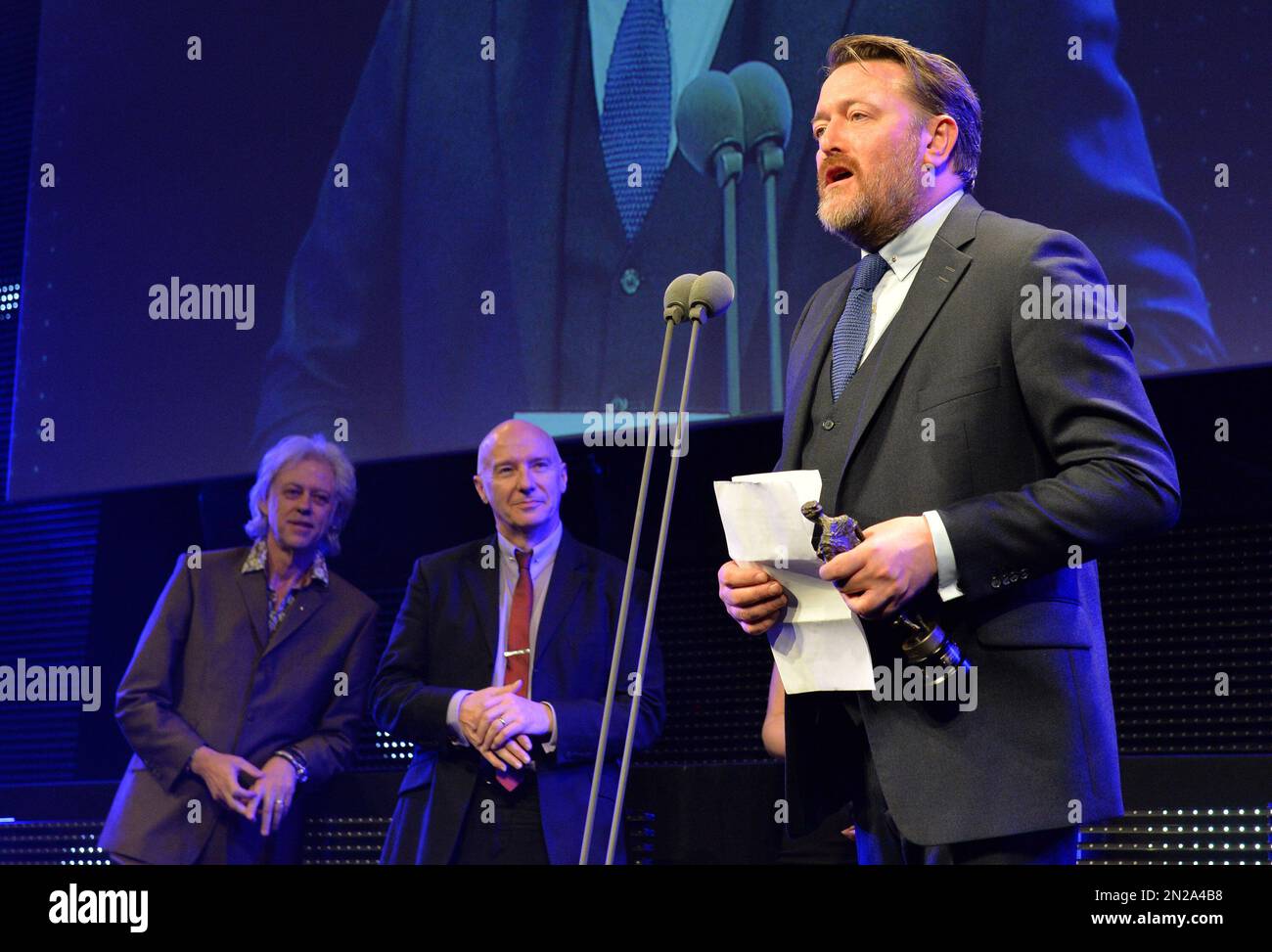 Guy Garvey presents the 'The Ivors Special Anniversary' Award to Sir ...