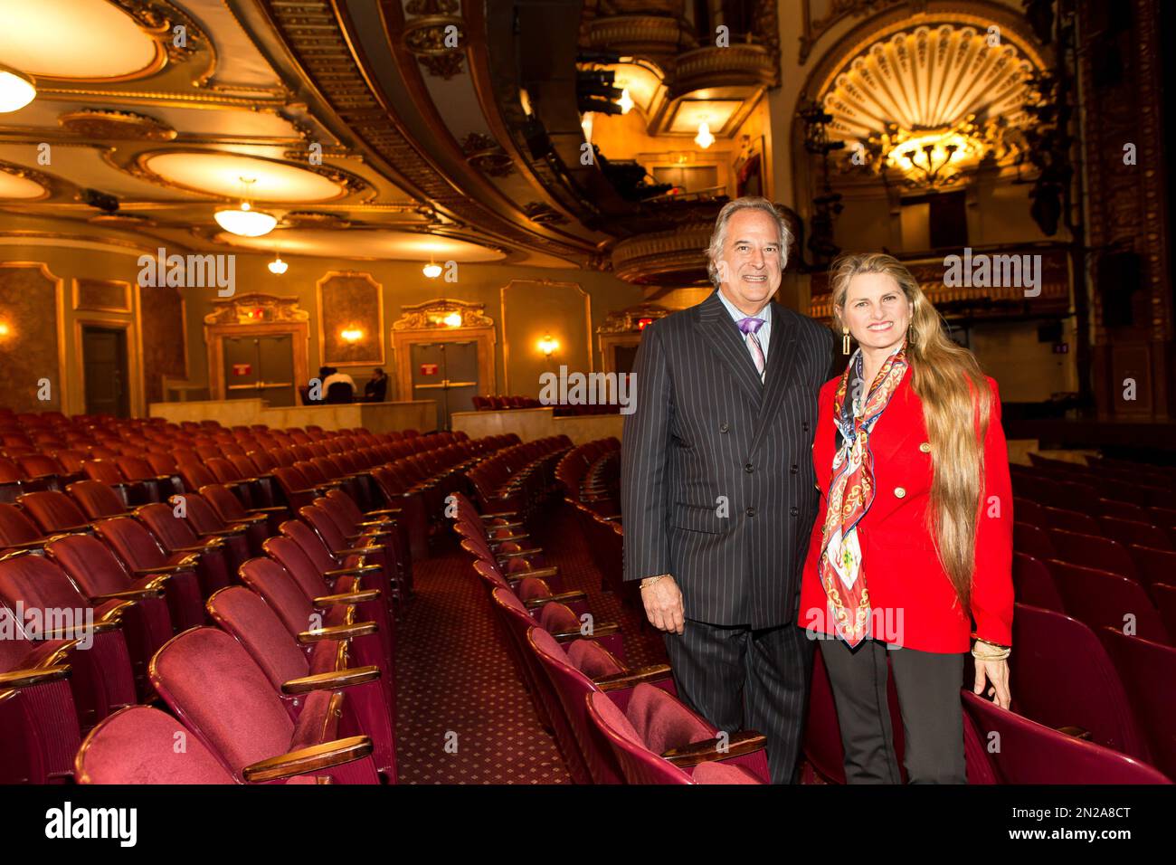 Stewart F. Lane - aka "Mr. Broadway" and Bonnie Comley pose together in ...