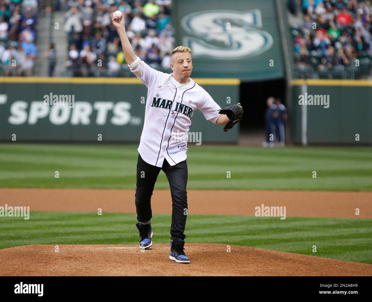 FILE - In this Thursday, June 12, 2014, file photo, rapper Macklemore ...